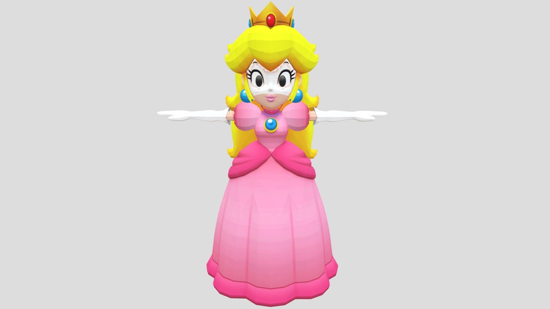 Mario & Luigi Brothership - Peach - Download Free 3D model by SMF ...