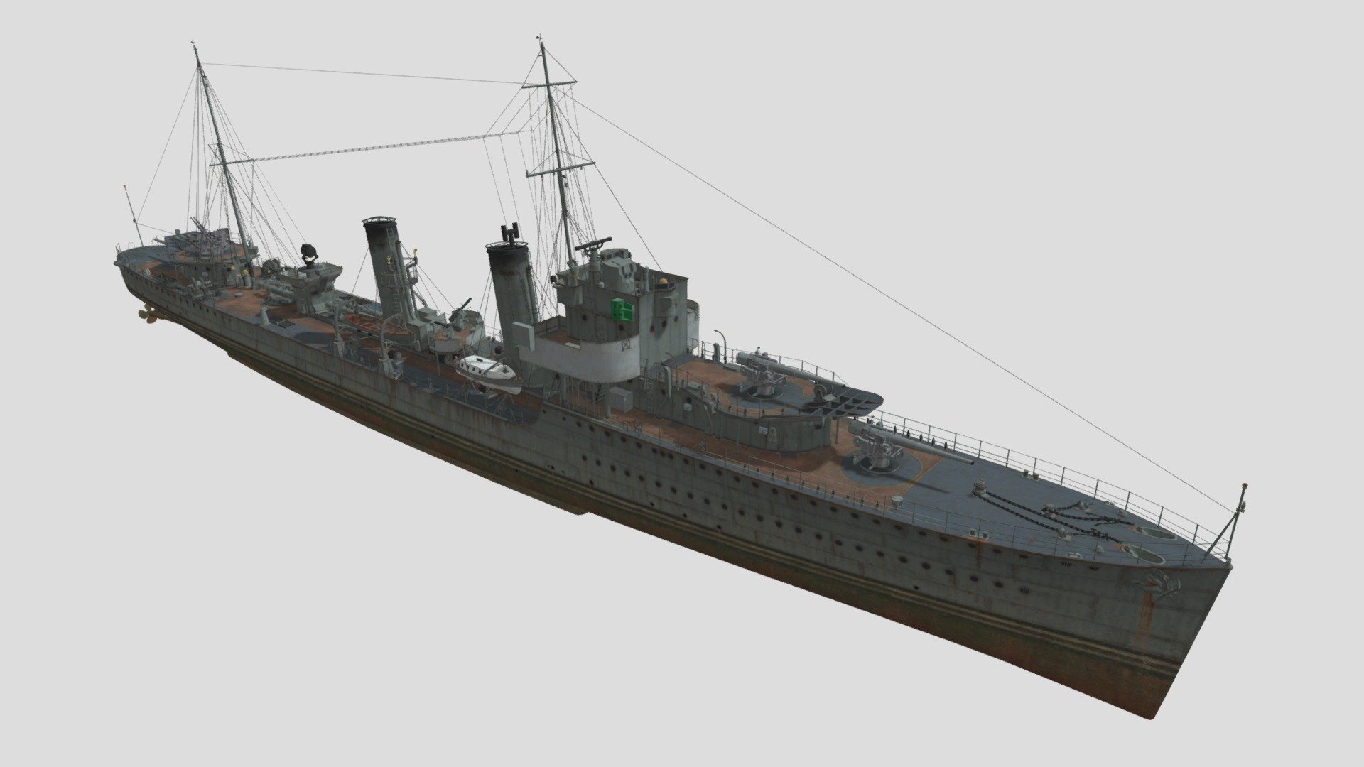 Dutch Navy Destroyer Maurits van Nassau - Download Free 3D model by 全斗焕 ...