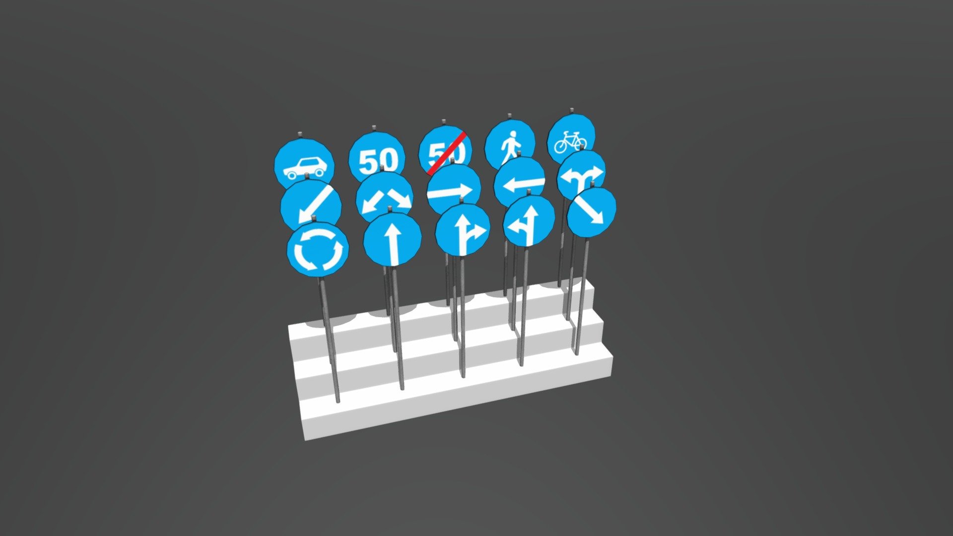 Road Sign - 3D model by hashimov.vusal [e19e92f] - Sketchfab