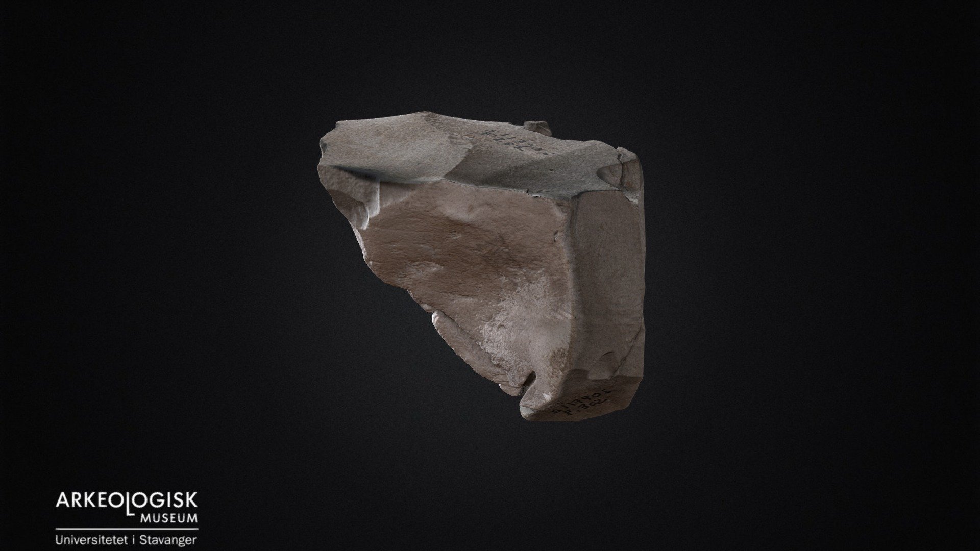 Core of flint with two opposite platforms. - Download Free 3D model by ...