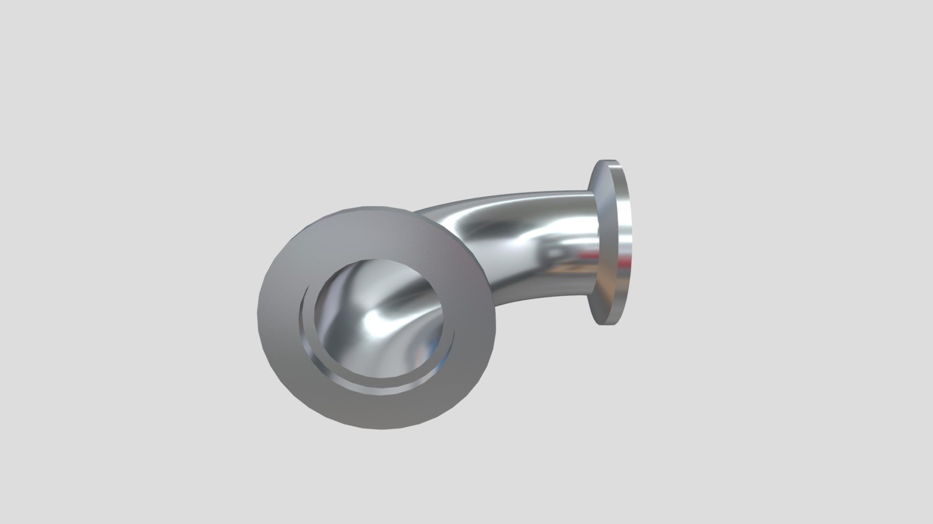 KF vacuum elbow - 3D model by radium_llc [e1a0741] - Sketchfab