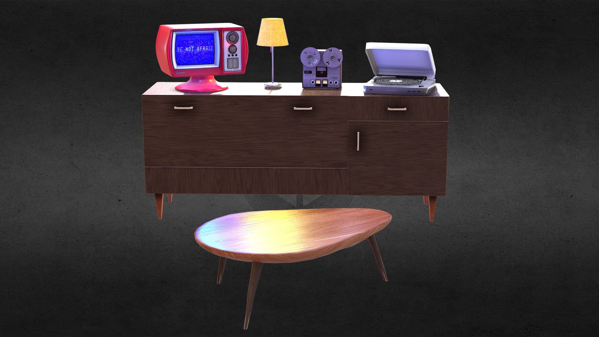 Retro 70's Prop Pack - Download Free 3D model by Jacob Smith ...