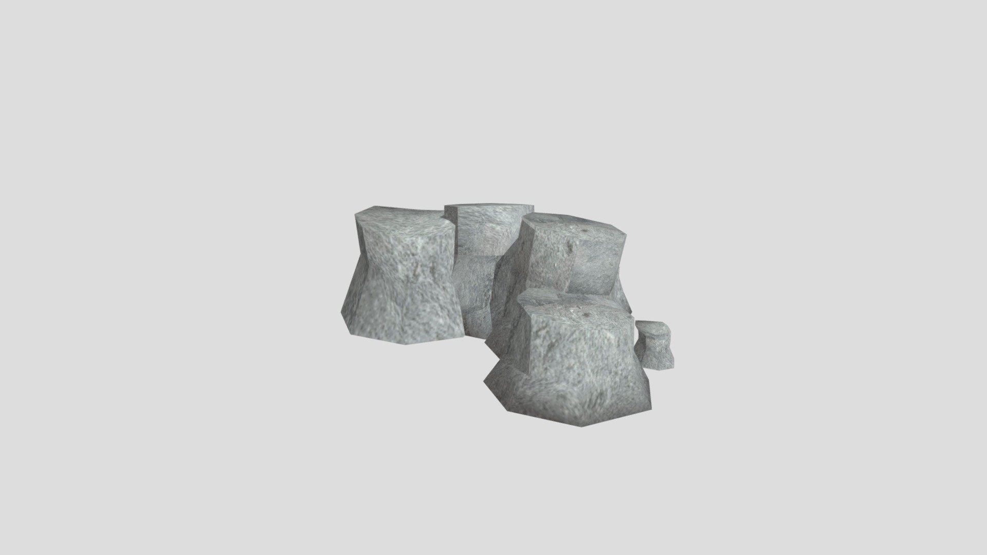 Low Poly Stone - 3D model by KAI. (@sue905416217) [e1a3a31] - Sketchfab
