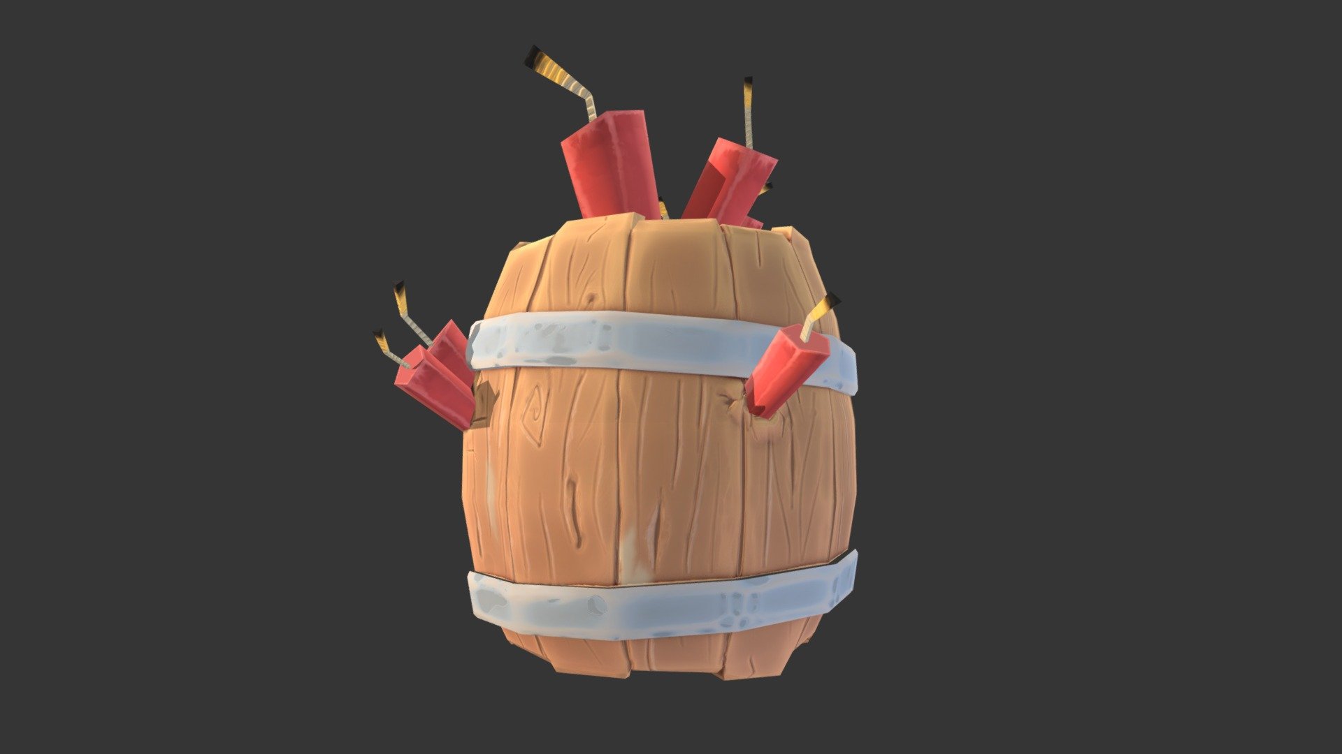 Exploding Barrel - 3D model by PatrickCleveland [e1a3a4d] - Sketchfab