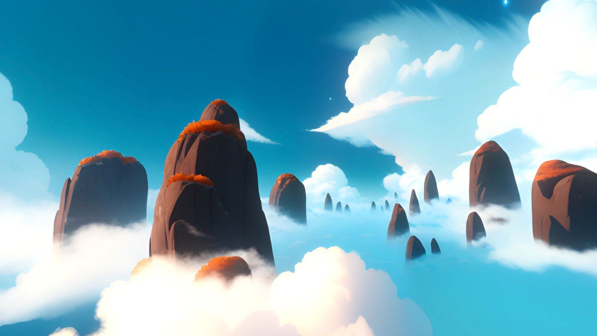 Stylized Cloudy Sky 015 - Buy Royalty Free 3D model by stylized skybox ...