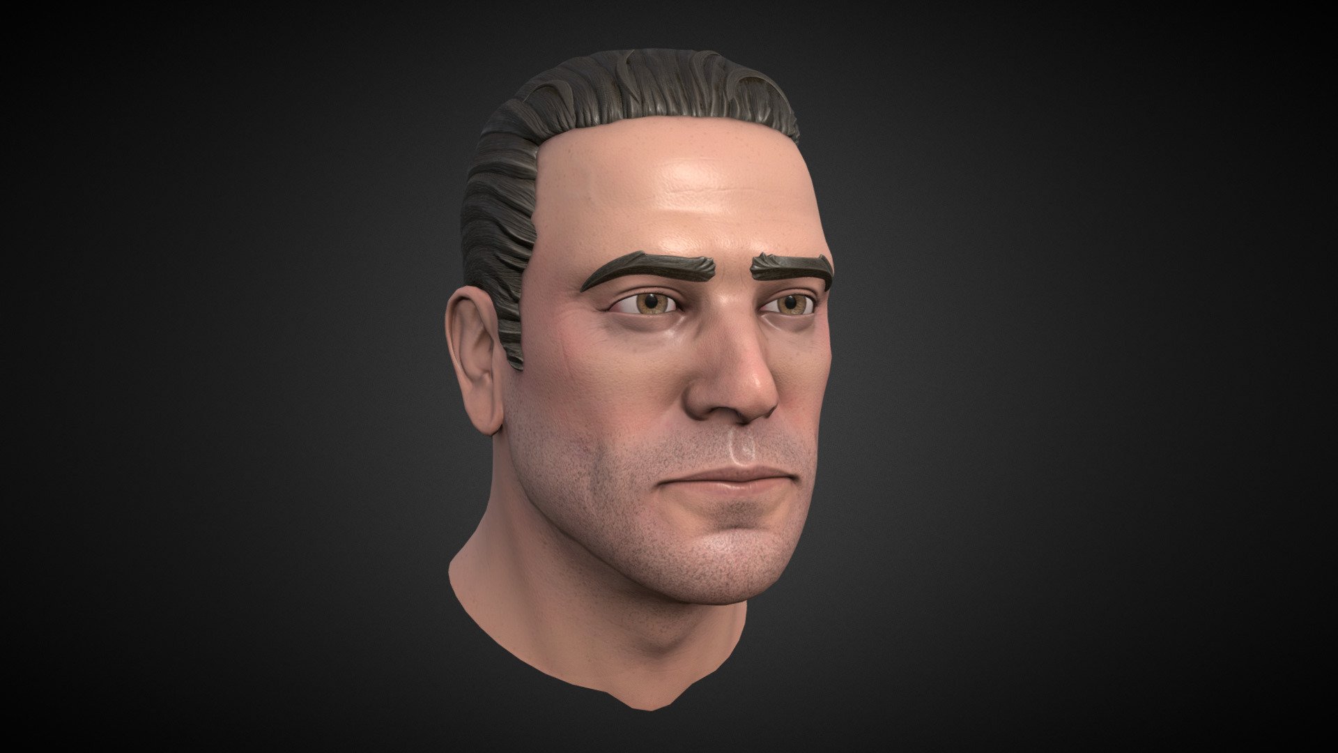 Jeffrey Dean Morgan Bust - 3D model by John Dominguez (@KiwiLemonJuice ...