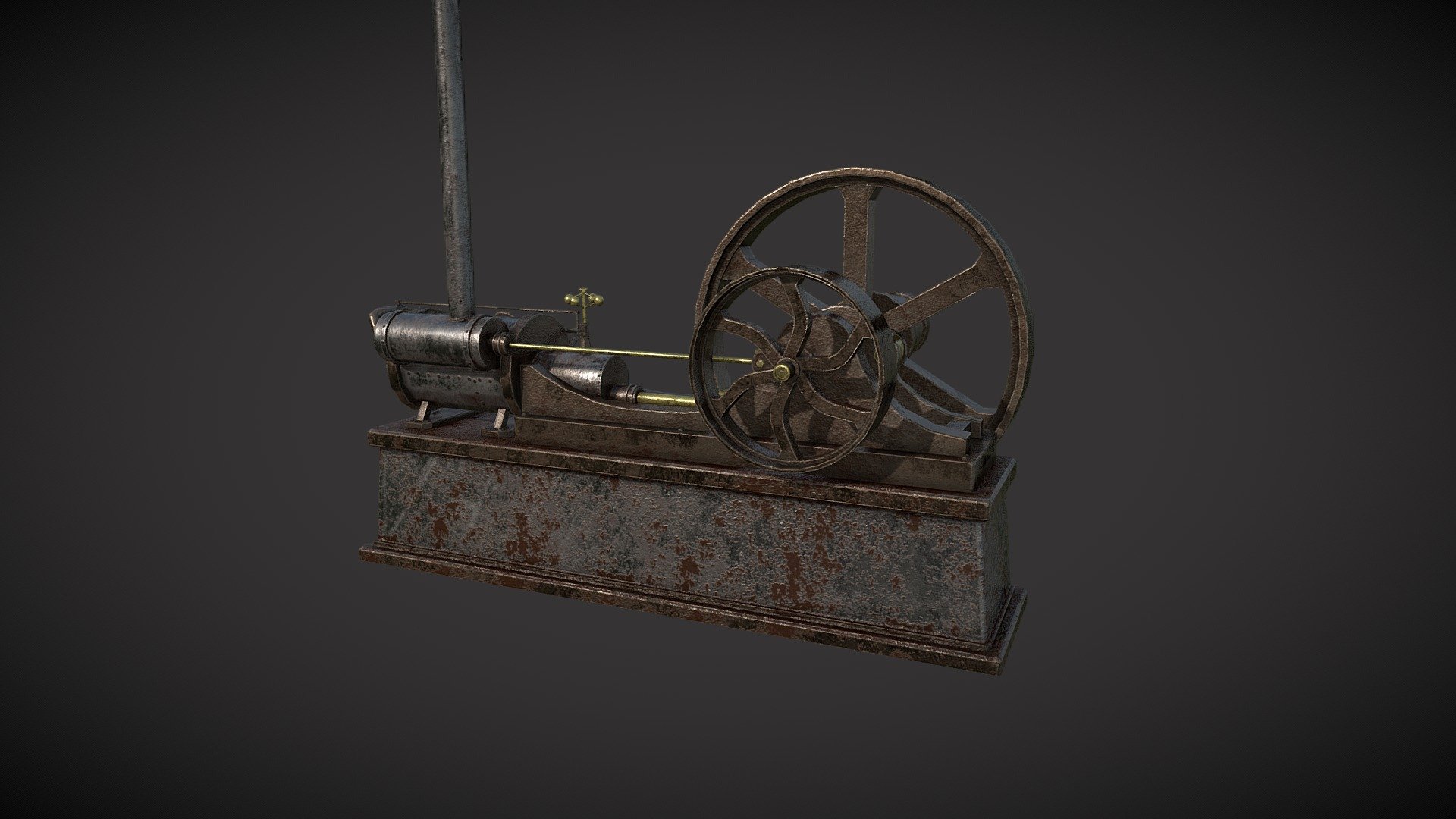Oil Engine Early 20th Century - 3D model by Rec1st [e1a6340] - Sketchfab