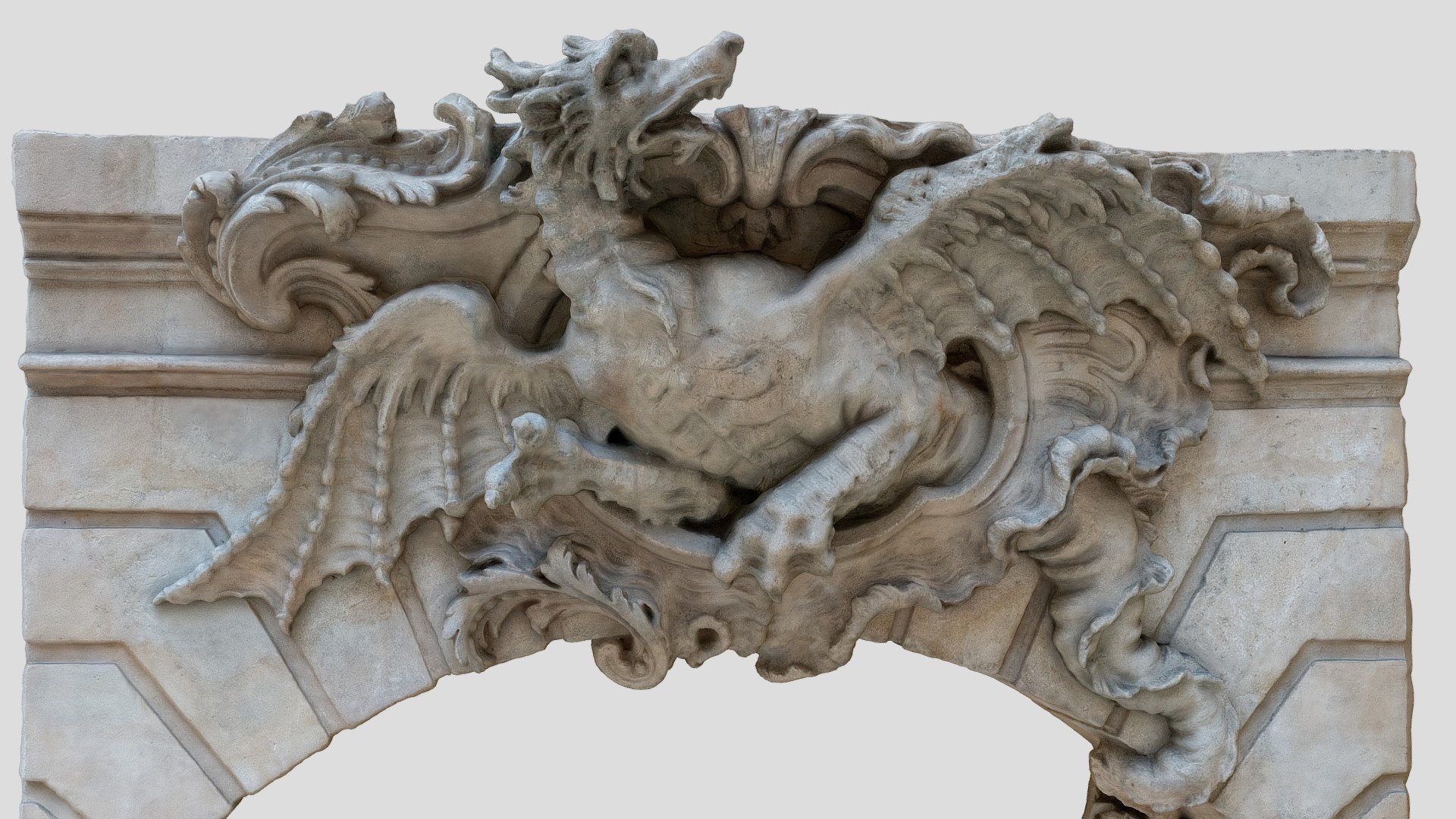 Stone Dragon - 3D model by Benoît Rogez (@shadows44) [e1a8633] - Sketchfab