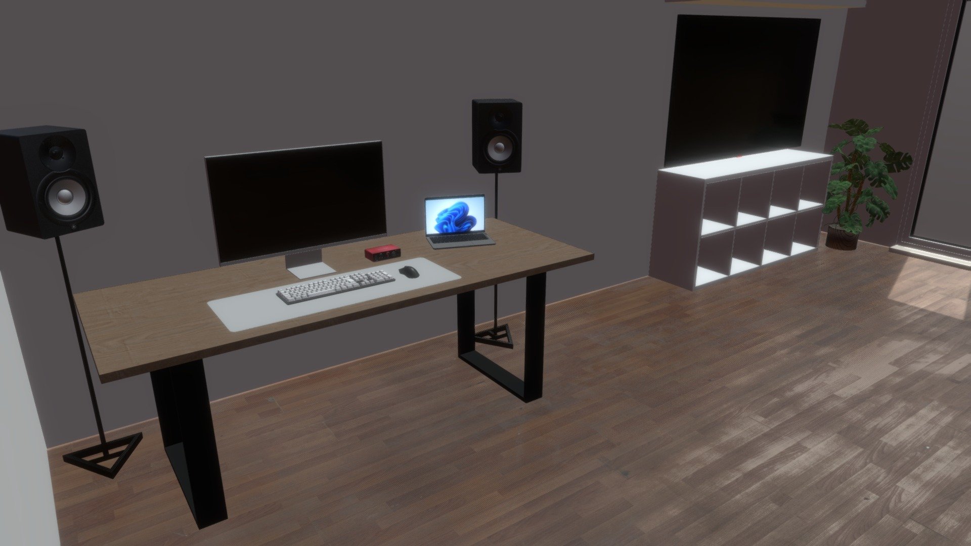 Minimalist Workstation Room - 3D model by CN Entertainment (@cn ...