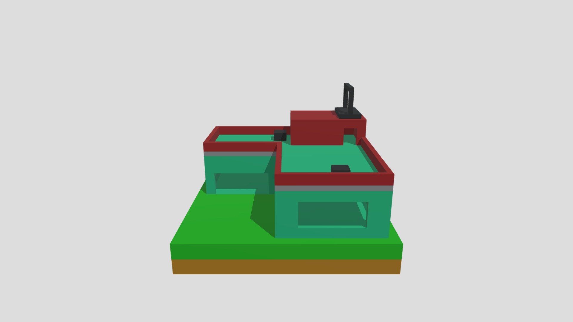 Free Fire L shaped house .. - Download Free 3D model by ruchirak2006 ...