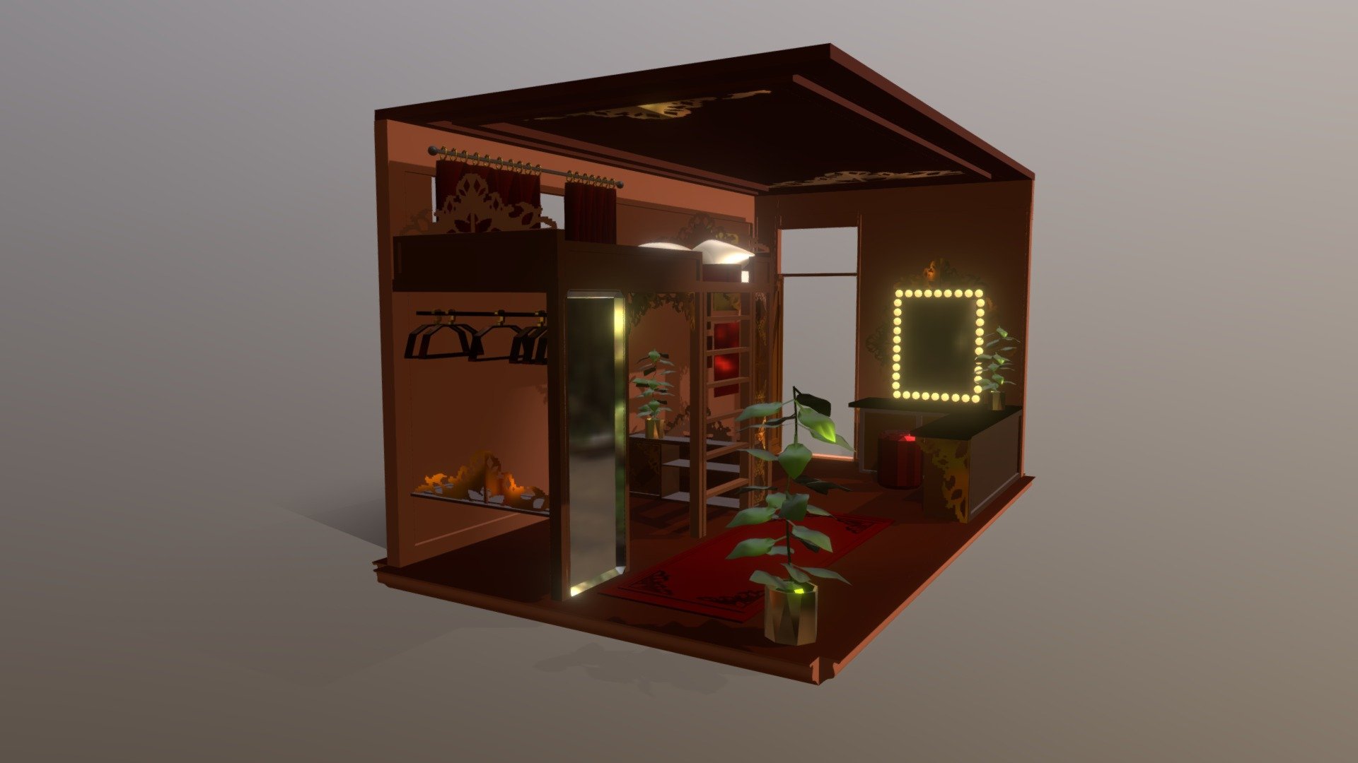 My Room - 3D model by IngeBexkens [e1a9906] - Sketchfab
