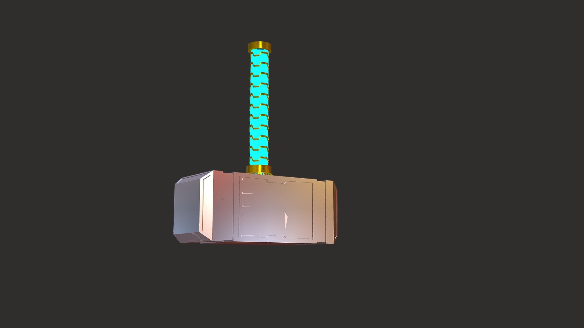 Thor hammer - 3D model by Lee Studio (@big5) [e1a9b3f] - Sketchfab