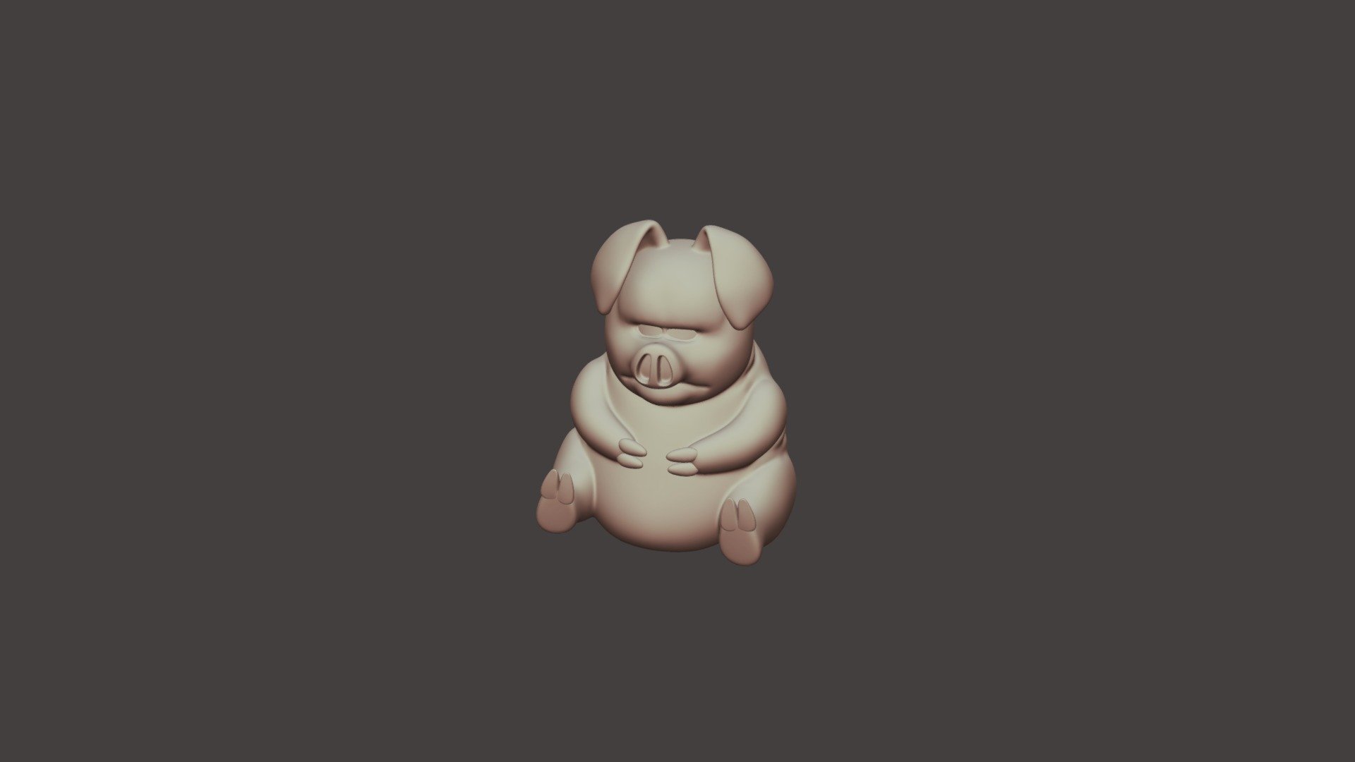 01 "Hungry Pig" - 3D model by PhongHao (@asanaoya) [e1aa60e] - Sketchfab