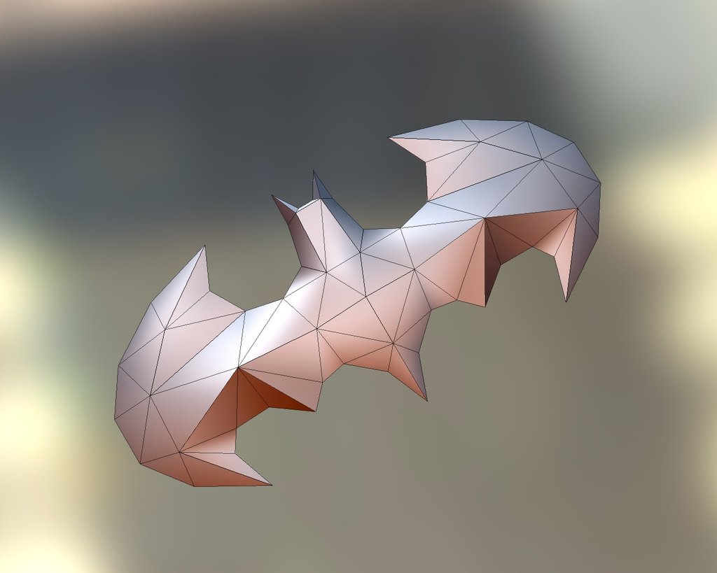 Logo Batman Lowpoly - 3D model by alexserd [e1ab7ae] - Sketchfab