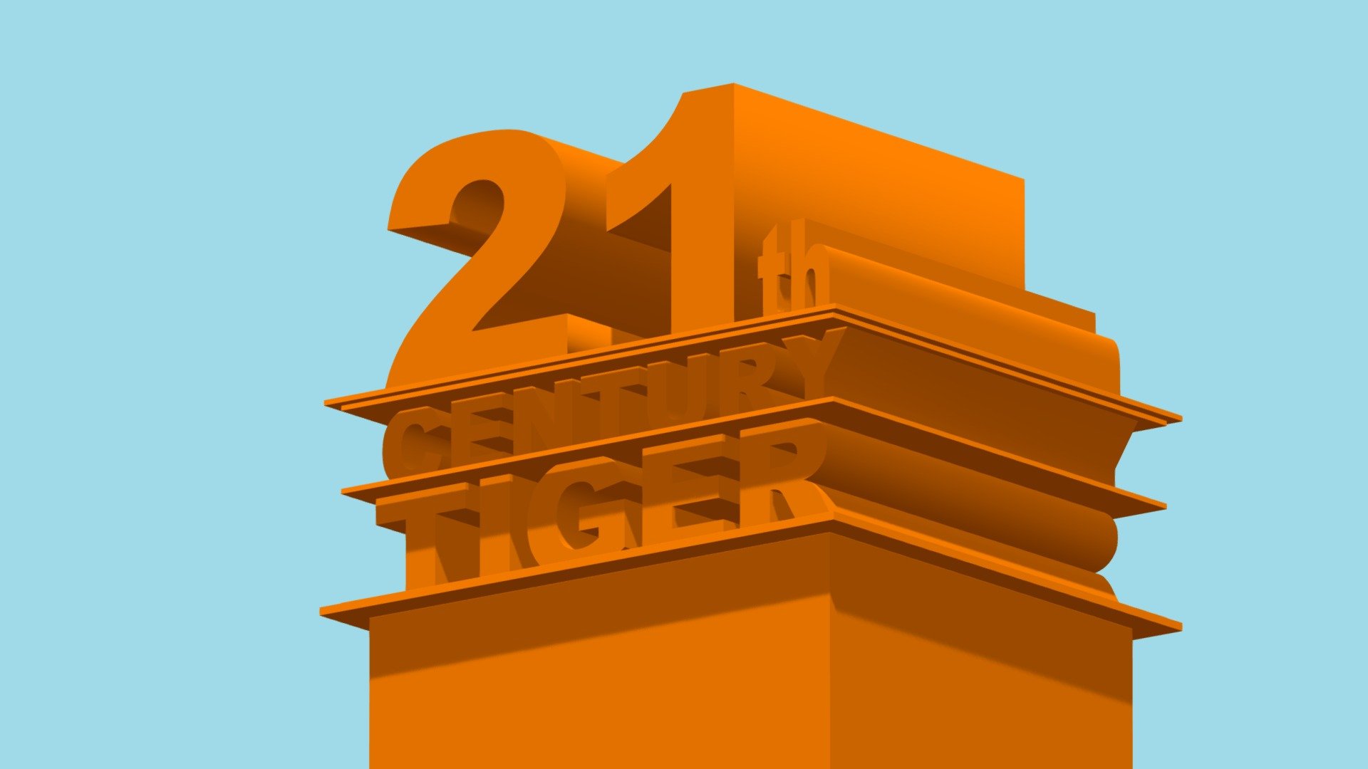 21th Century Tiger logo remake - Download Free 3D model by ...