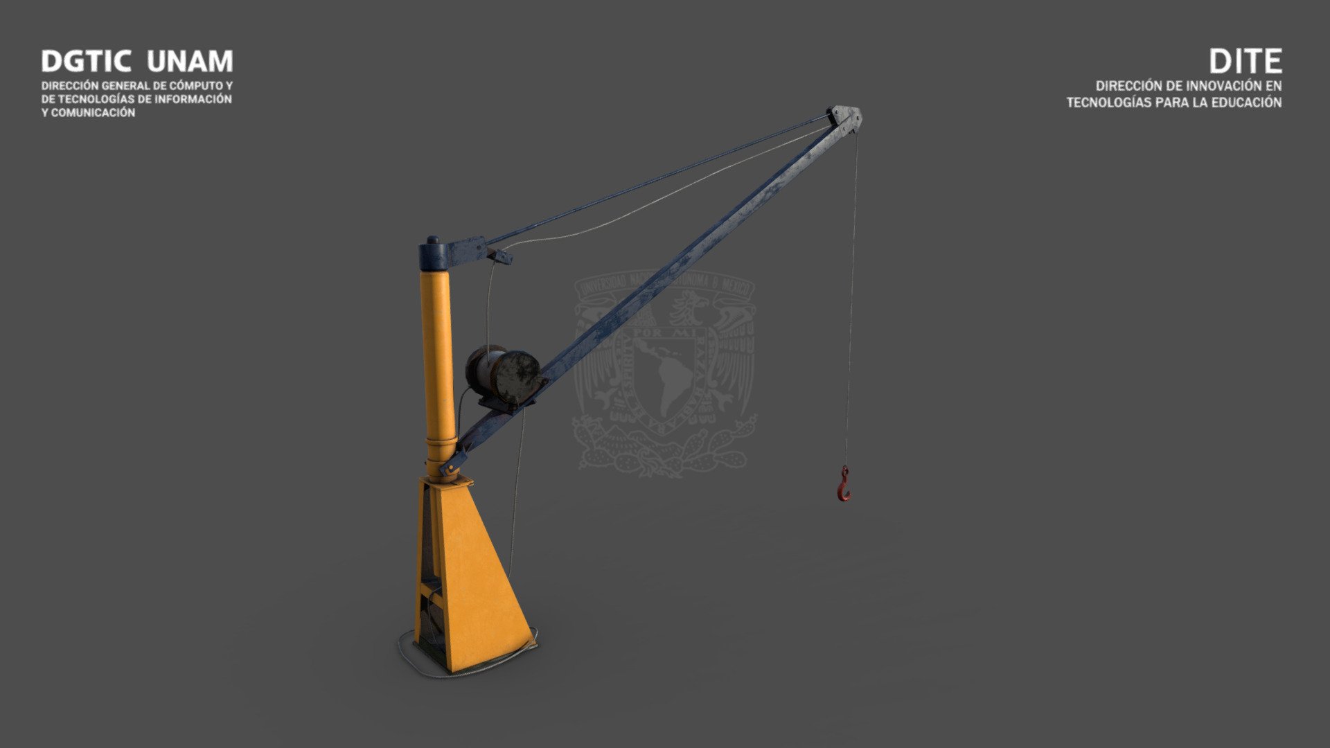 Grúa de proa - 3D model by UNAM | DGTIC | DITE | DRDE (@DRDE_UNAM ...