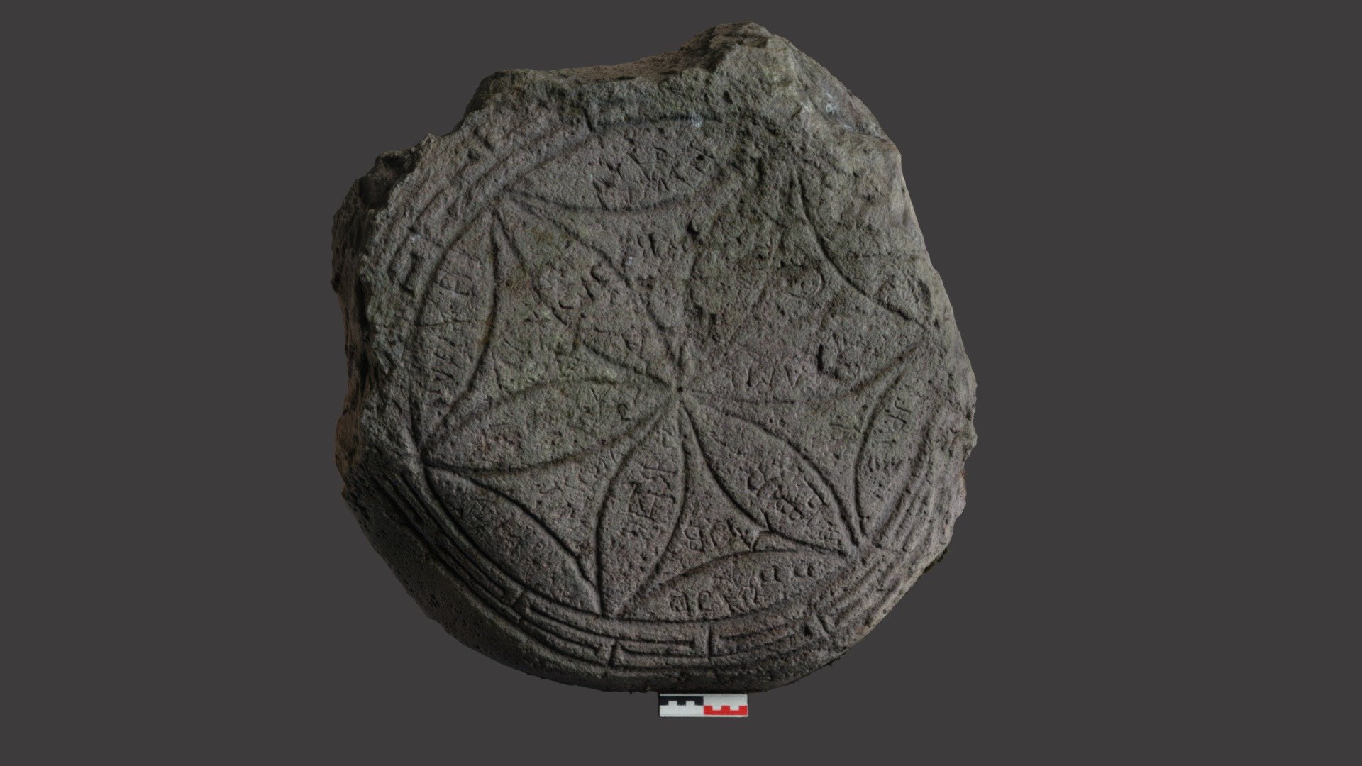 St Ciaran's Cave [2] decorated boulder - 3D model by hfenton [e1b2130 ...