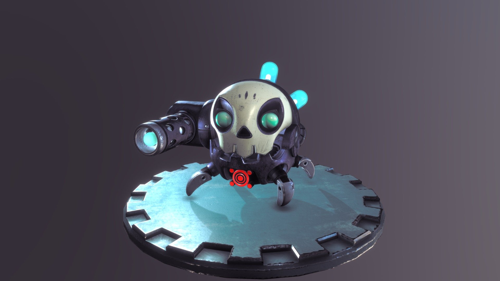 Skullbot - 3D model by ja_viera [e1b31e0] - Sketchfab