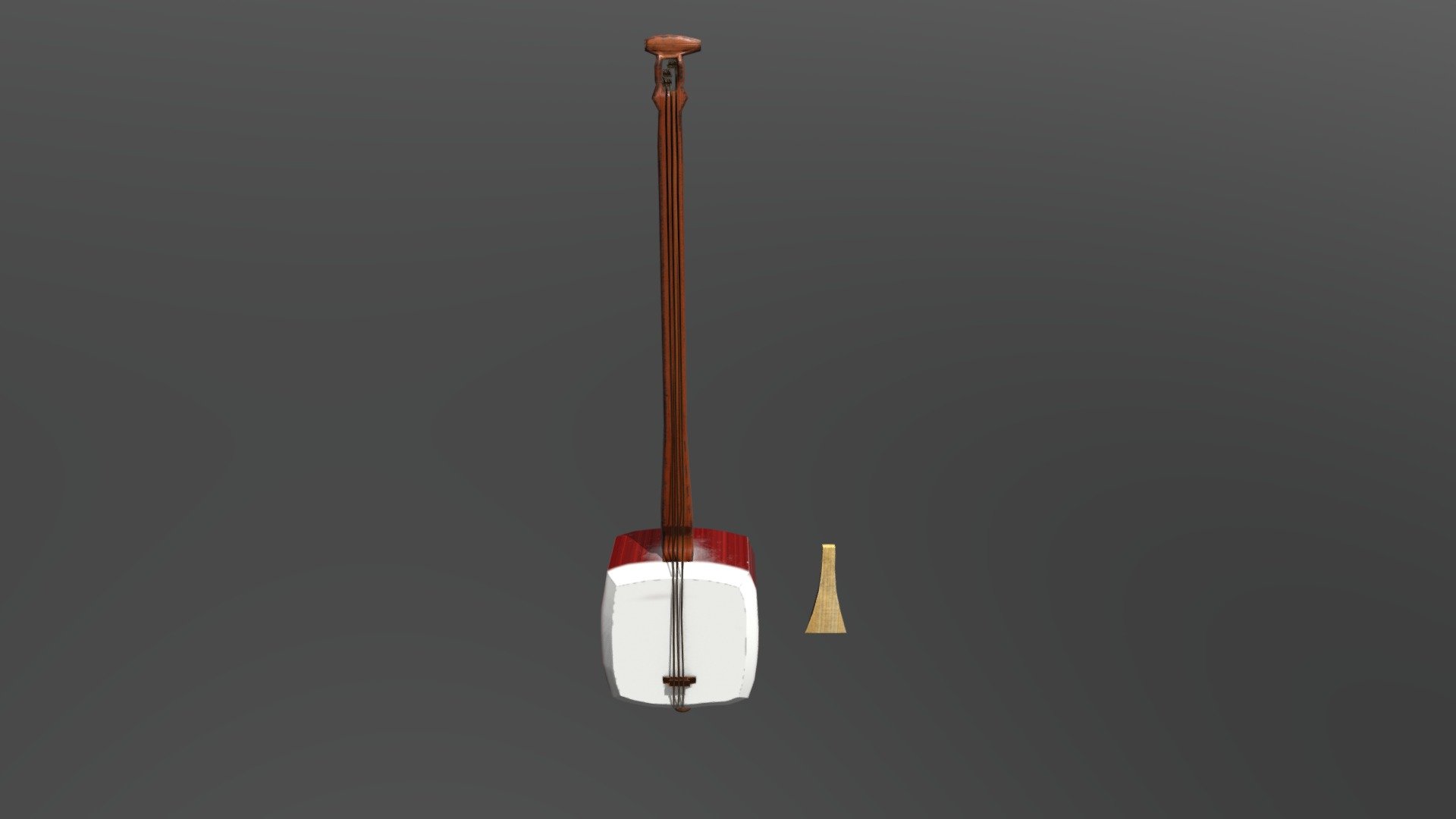 Shamisen - 3D model by JesseKirin [e1b3724] - Sketchfab