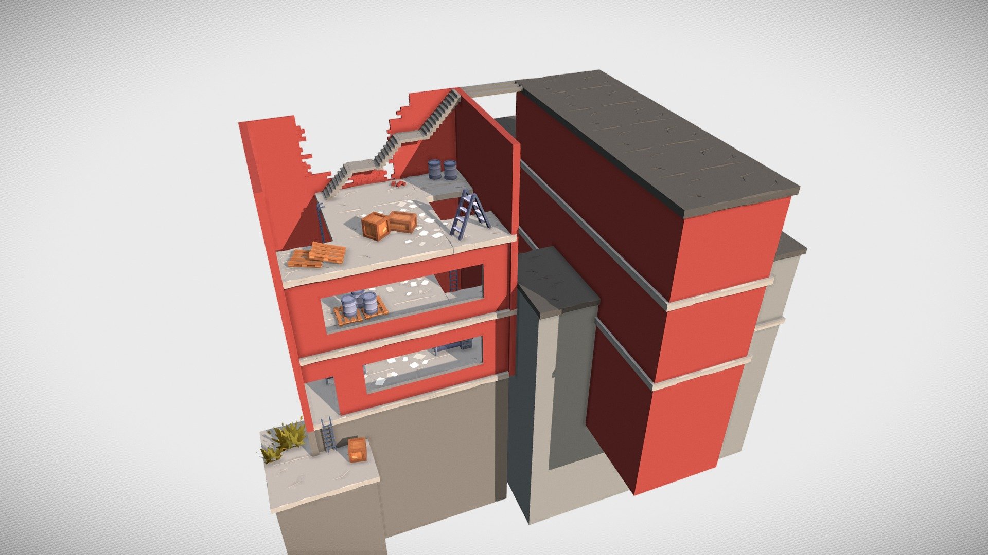 Shooter Level - 3D model by Timmy (@Timmy111) [e1b3966] - Sketchfab