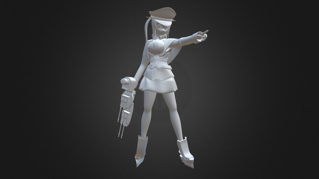 Kancolle Character - 3D model by Joshua Lay (@layua) [e1b3a2e] - Sketchfab