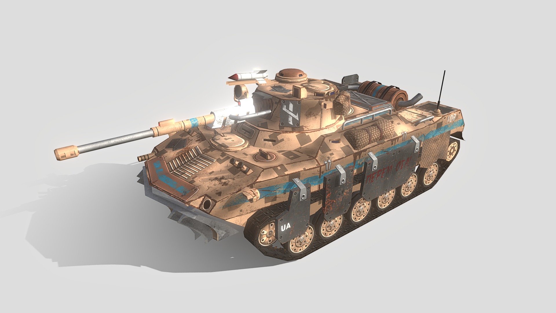 Scrap Tank Post-Apocalyptic - Download Free 3D model by spacelynxcanfly ...