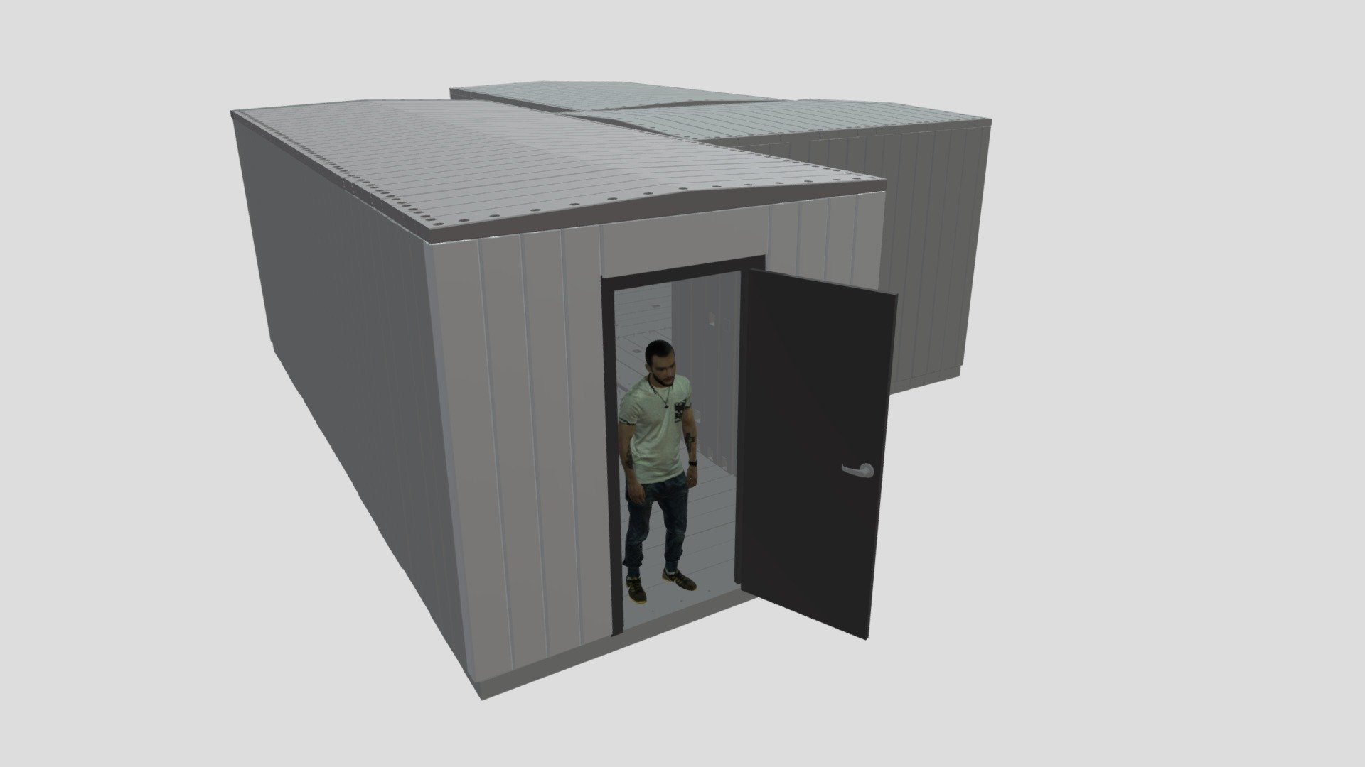 Bunker modular of reinforced concrete (extended) - 3D model by Andres ...