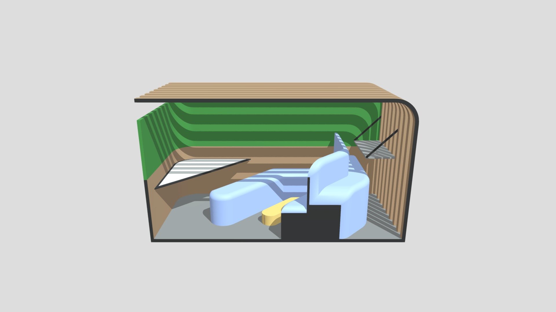 Parklet 7 V3 - 3D model by camila170242 [e1b833e] - Sketchfab