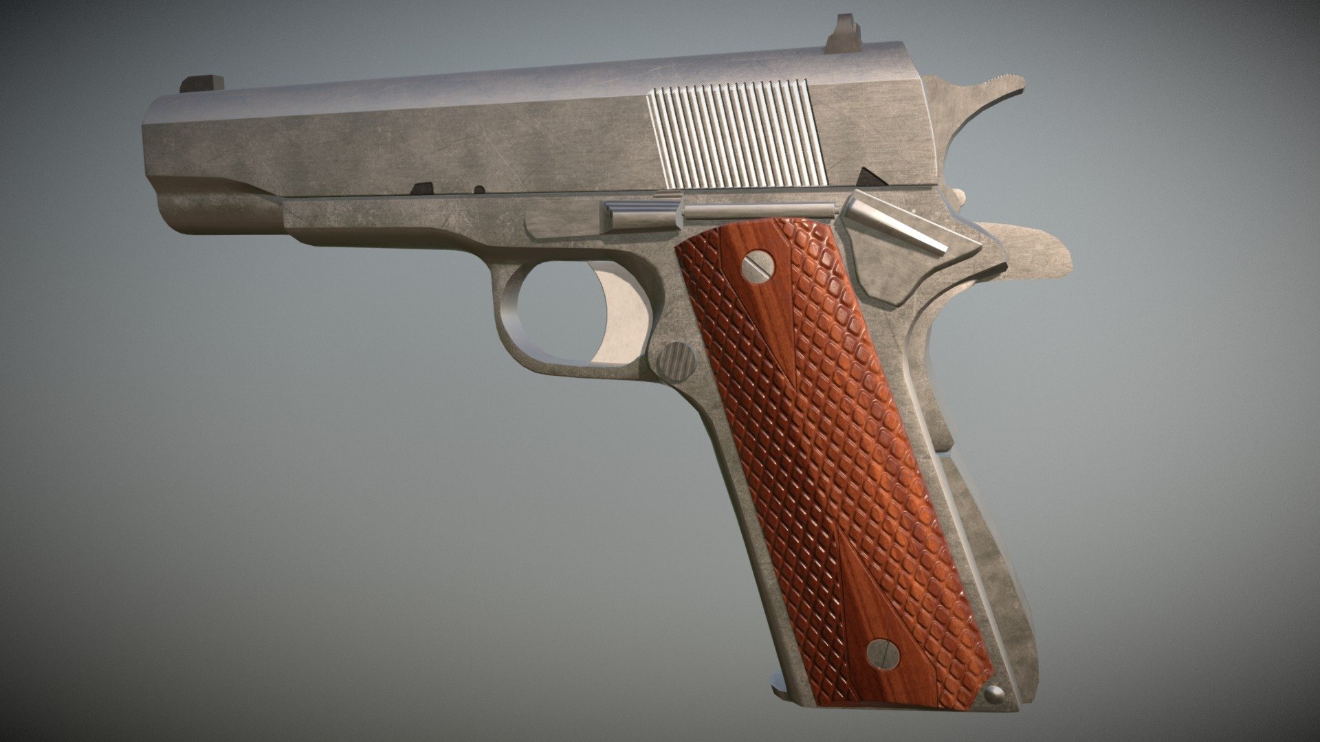 civilian 1911 ... game ready - 3D model by musaab (@musaab.alazawi ...