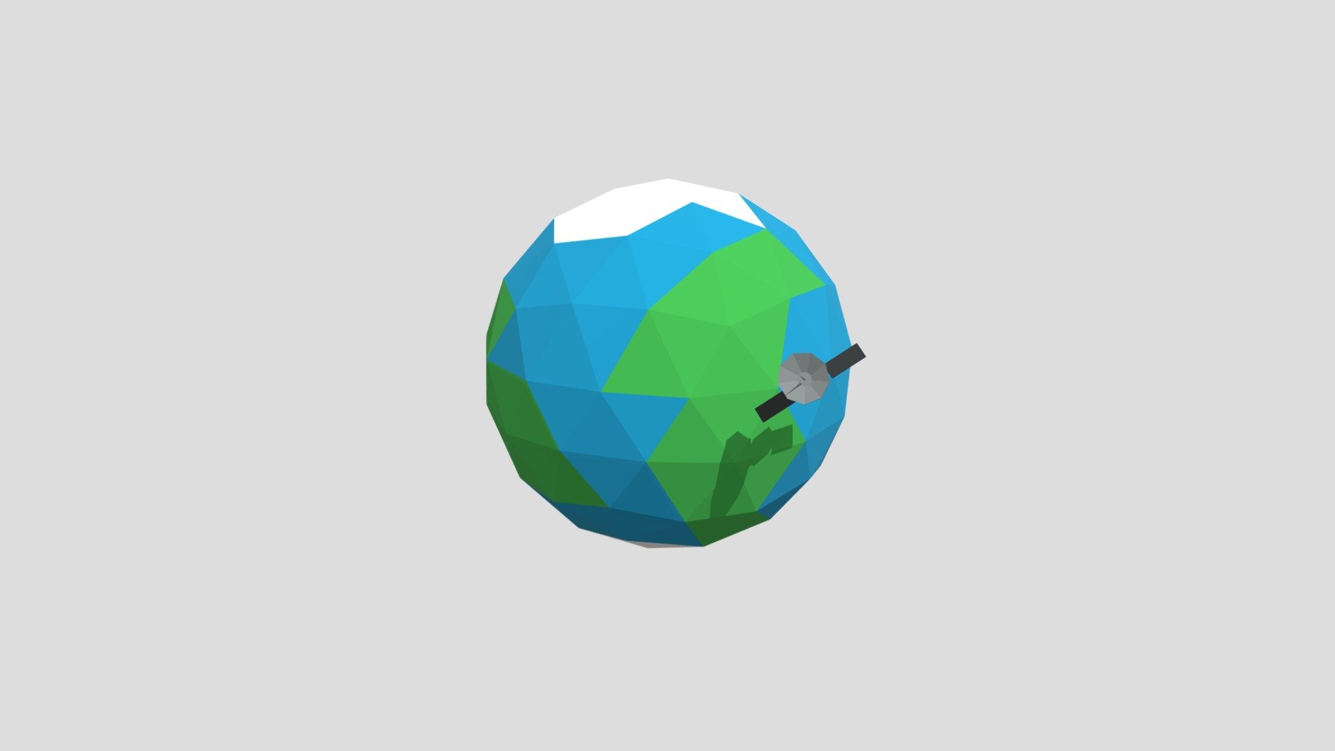 Satellite orbiting Earth from Poly by Google - Download Free 3D model ...