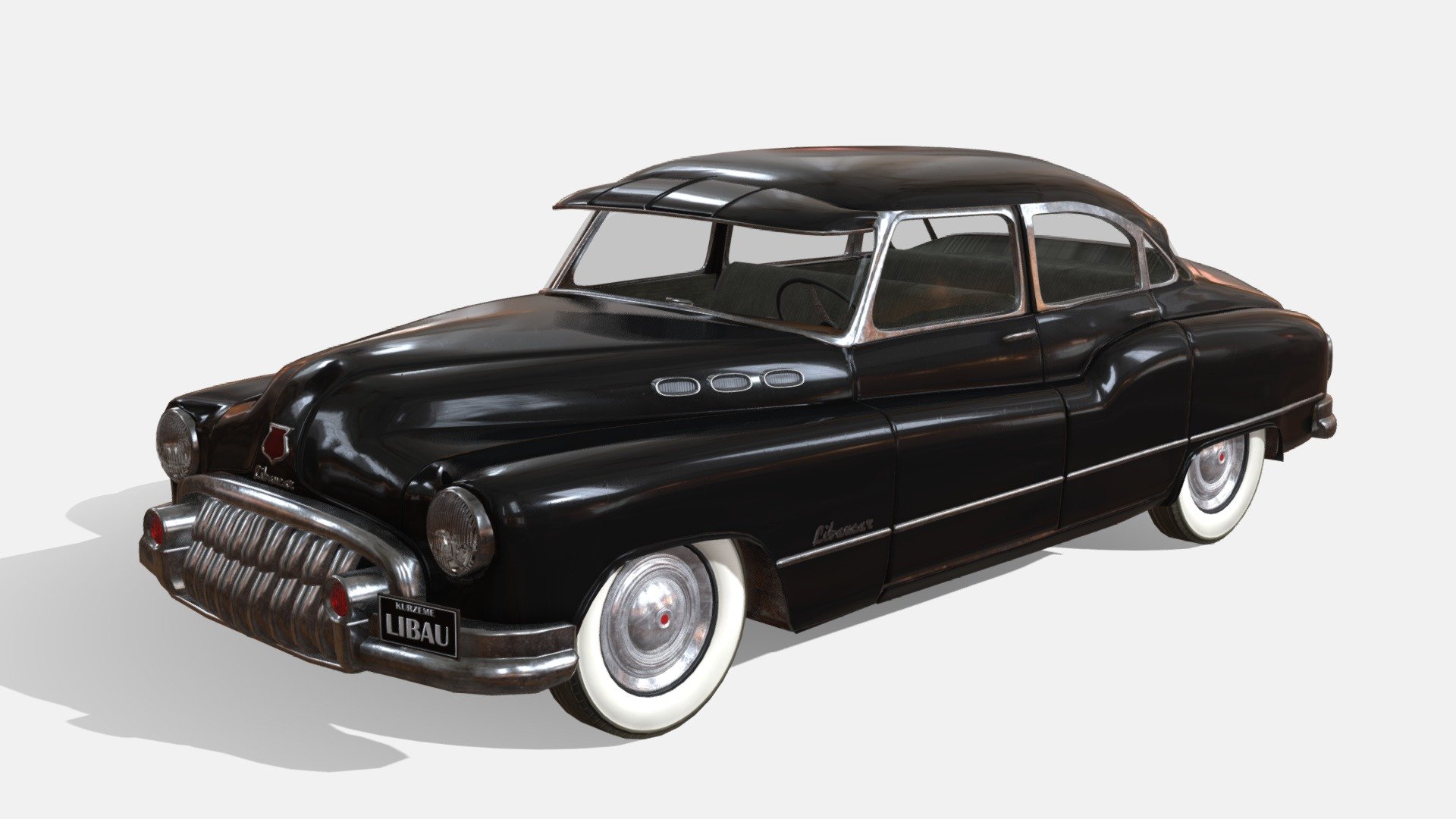 FREE 1950s American Car (based on Buick) - Download Free 3D model by ...