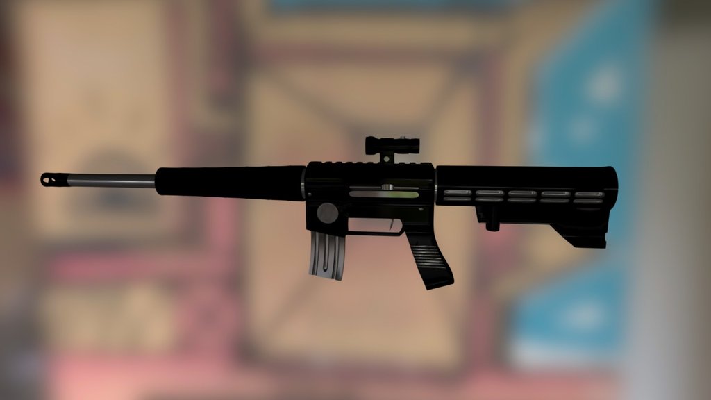 Assault Rifle - 3D model by Alec Koncinsky (@callmehalec) [e1be1b9 ...