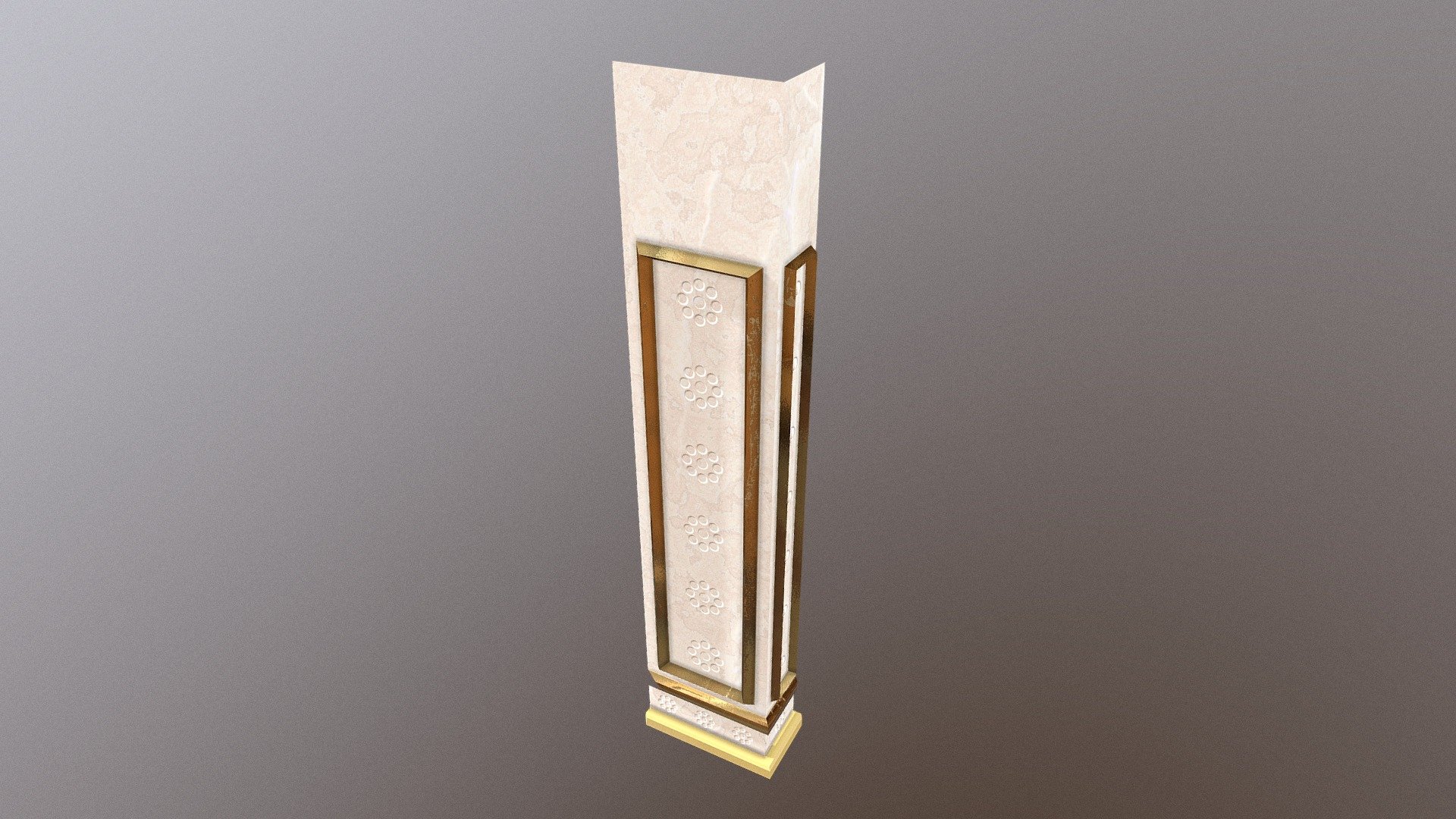 Balroom wall corner - 3D model by julianko [e1bed9d] - Sketchfab