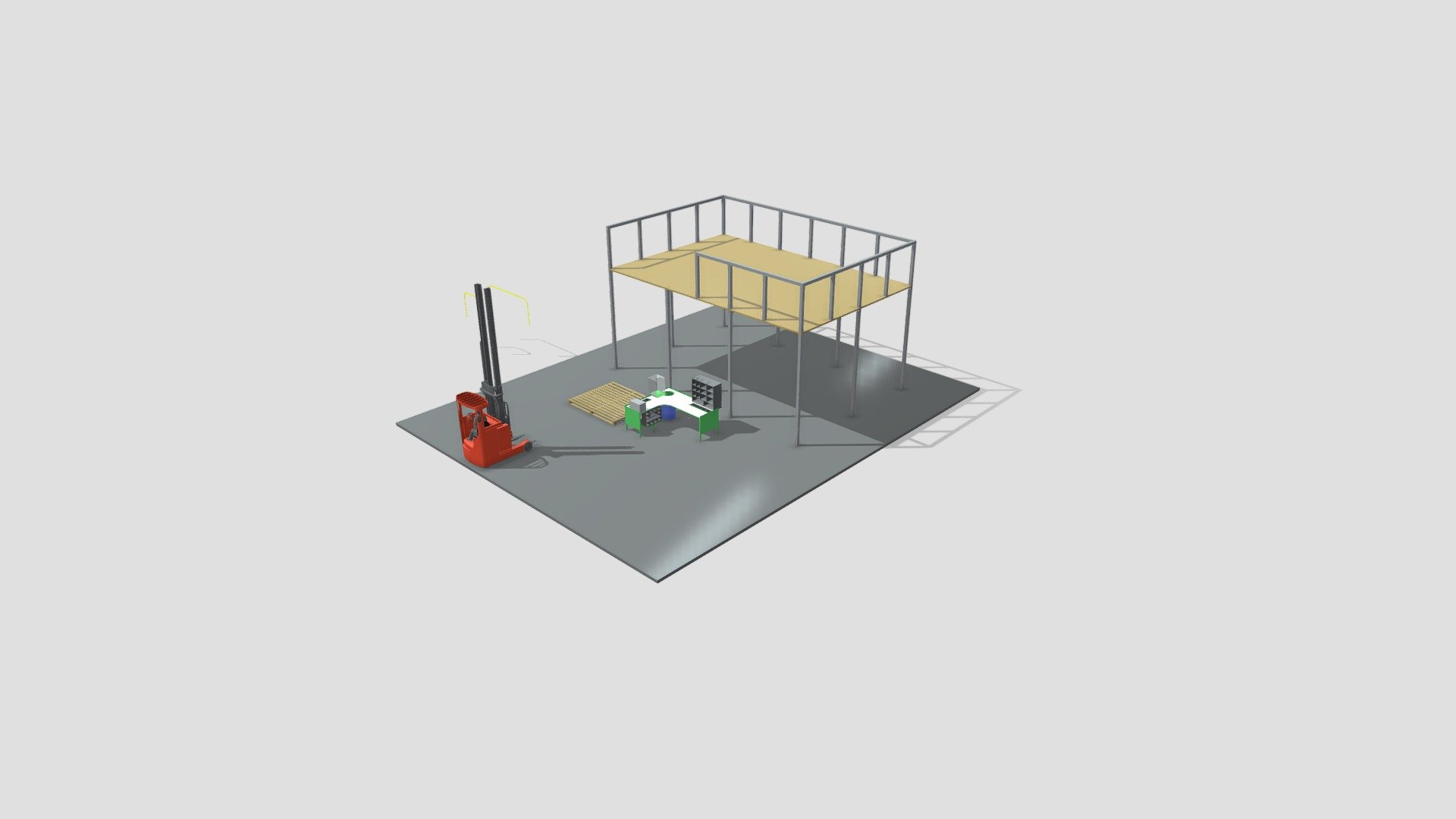Navette Station Mezz Floor - 3D model by 3D-VIEW (@Jake-norsemandirect ...