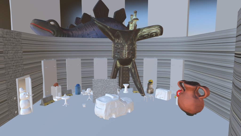 Museum Scene - Download Free 3D model by MiddleburyDLA [e1c1c55 ...