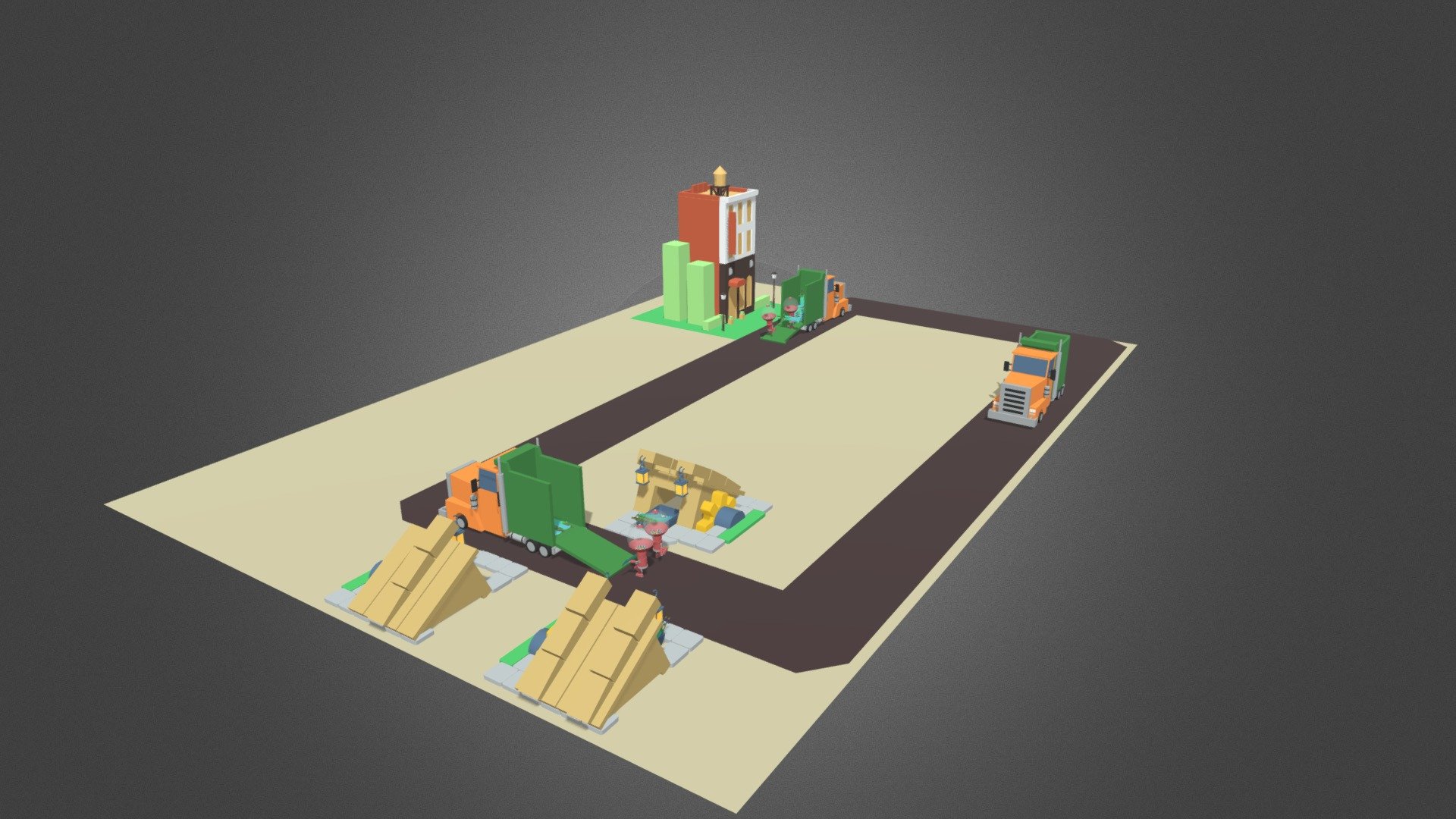 DP3 - HW4 - 5 colored drafts (Scene) - Download Free 3D model by Chizh ...