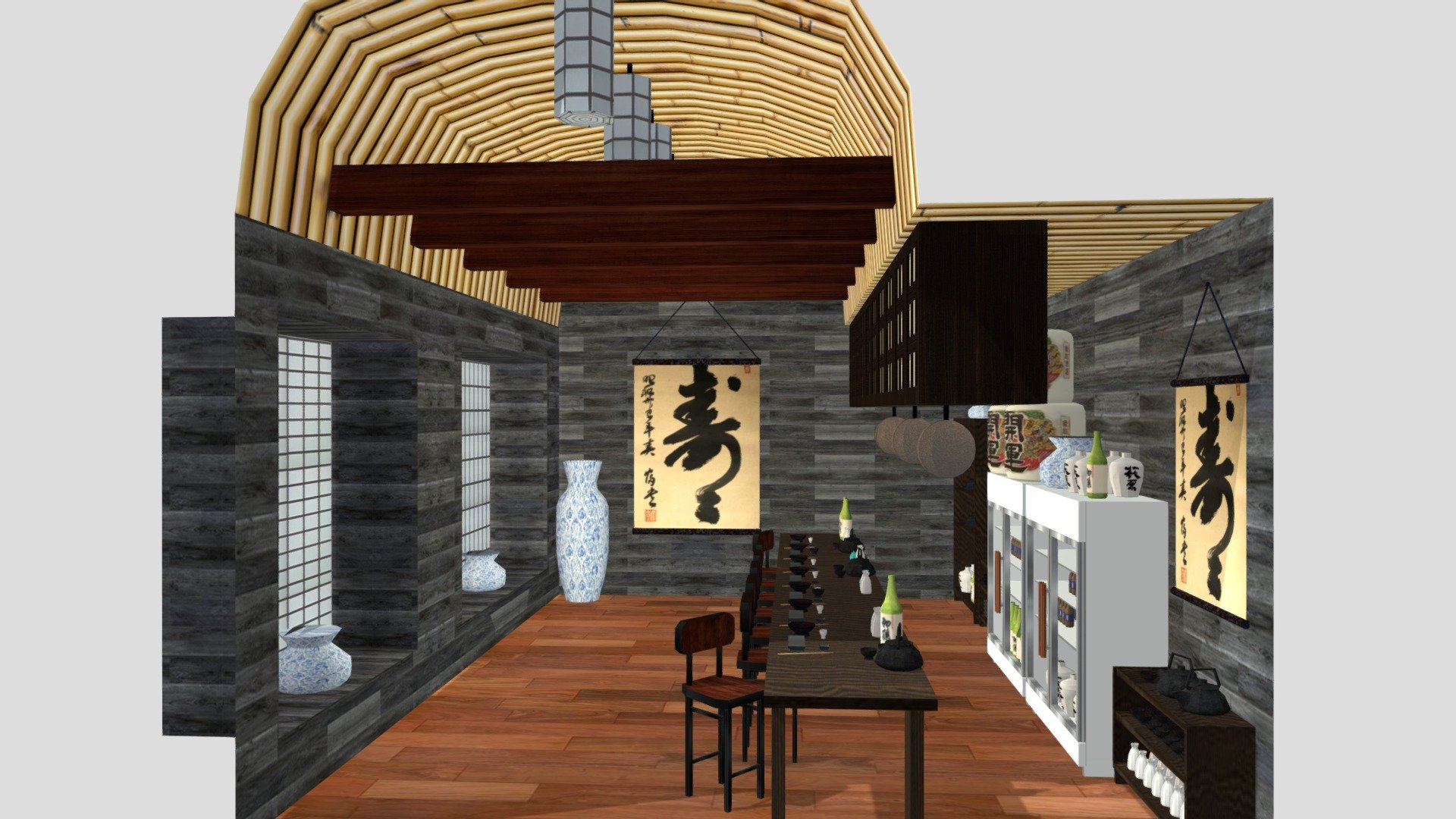 Trinh_ Sushi Restaurant - 3D model by ashlett [e1c3a94] - Sketchfab