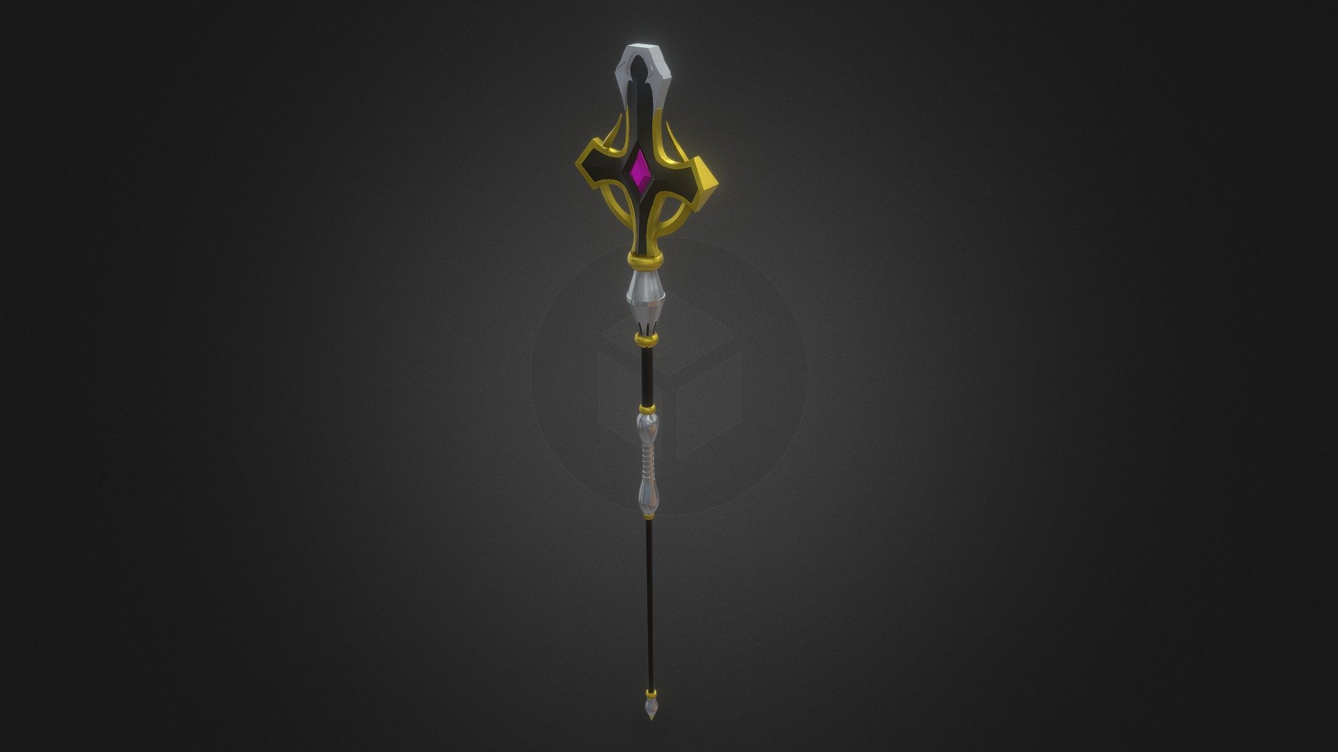 Holy Staff - Download Free 3D model by Verneri Peltola (@Verneri ...