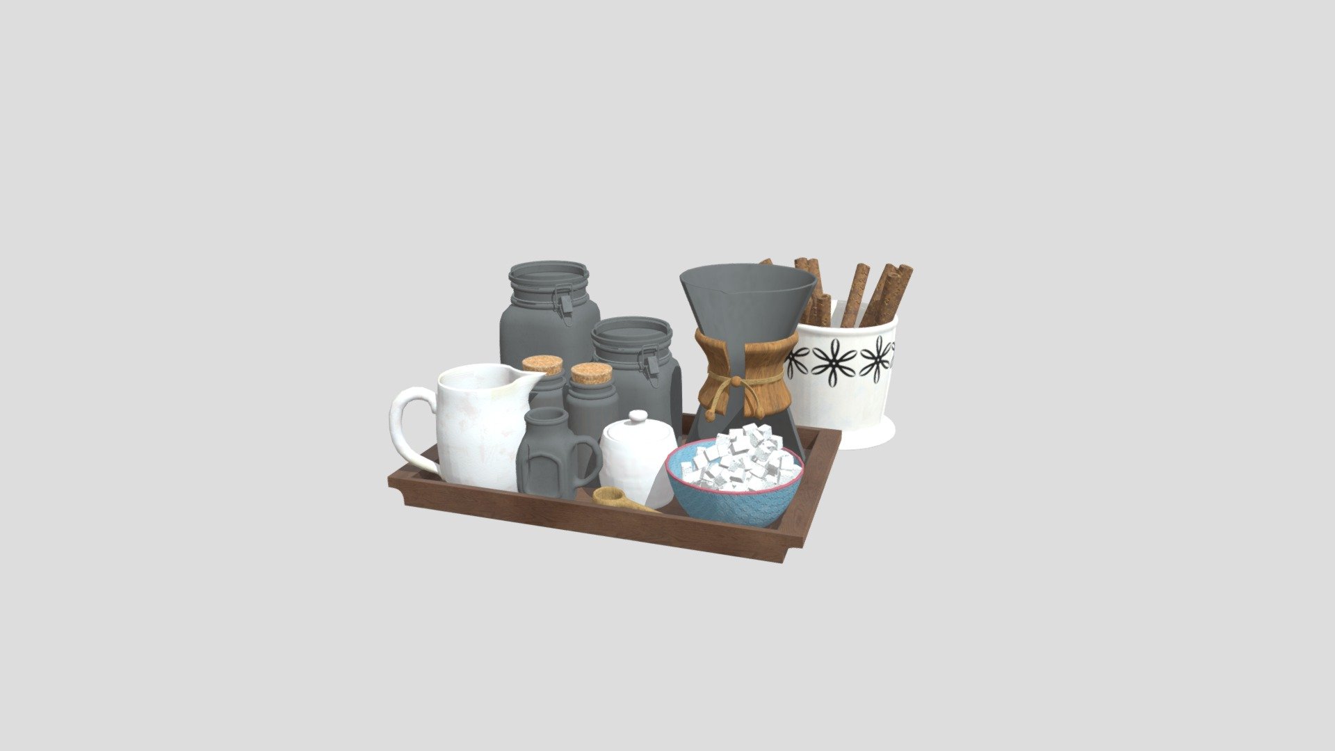 kitchen props 15 AM231 Archmodel - Buy Royalty Free 3D model by ...