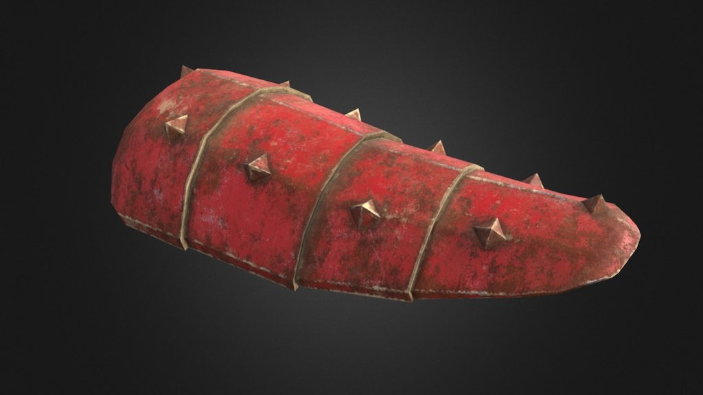 Spiked Forearm Guard - 3D model by Keith Jomart M. Altares ...