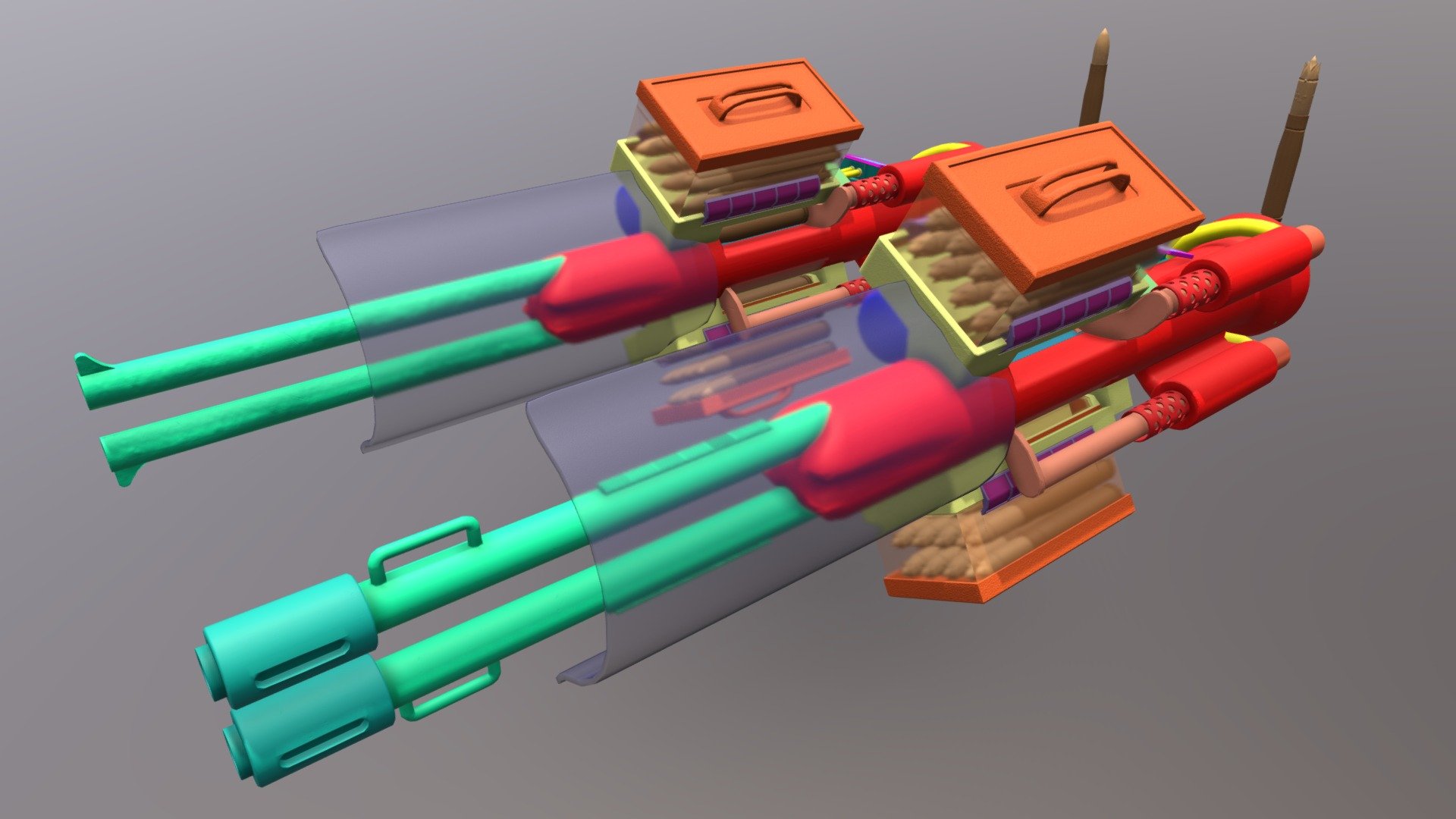 Automatic Mech Rifle - ID Map Version - 3D model by Taylor Lane ...