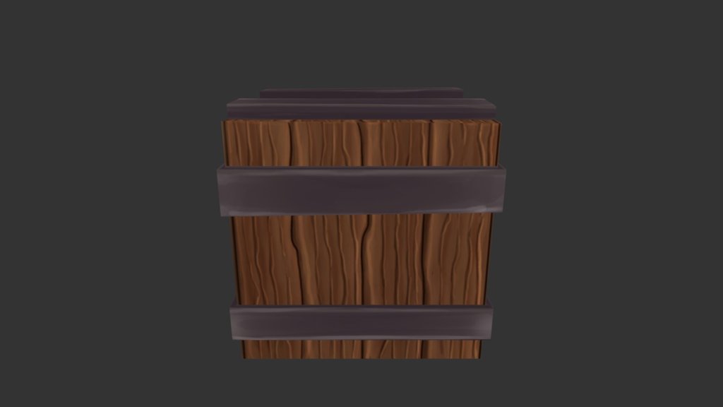 handpainted crate prop - 3D model by angelina.halim [e1ca9fd] - Sketchfab