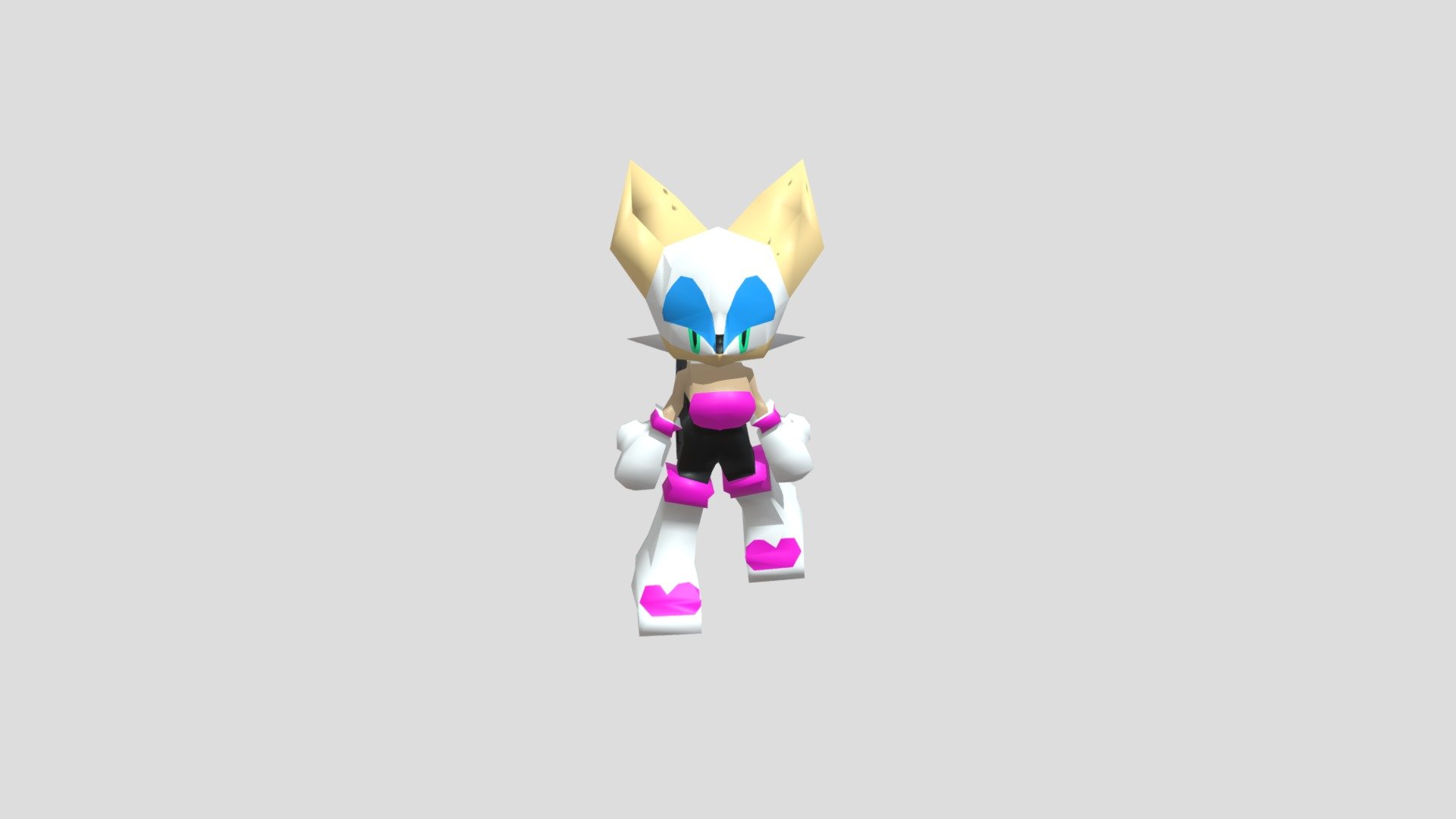 Rouge the bat (low poly) - 3D model by Coolkimy1 [e1cb661] - Sketchfab