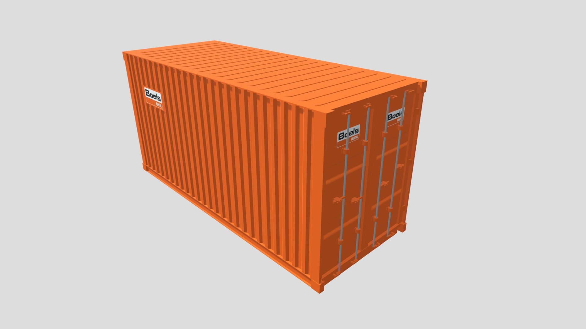 Boels Rental - Shipping Container Containex 20ft - 3D model by bimstore ...