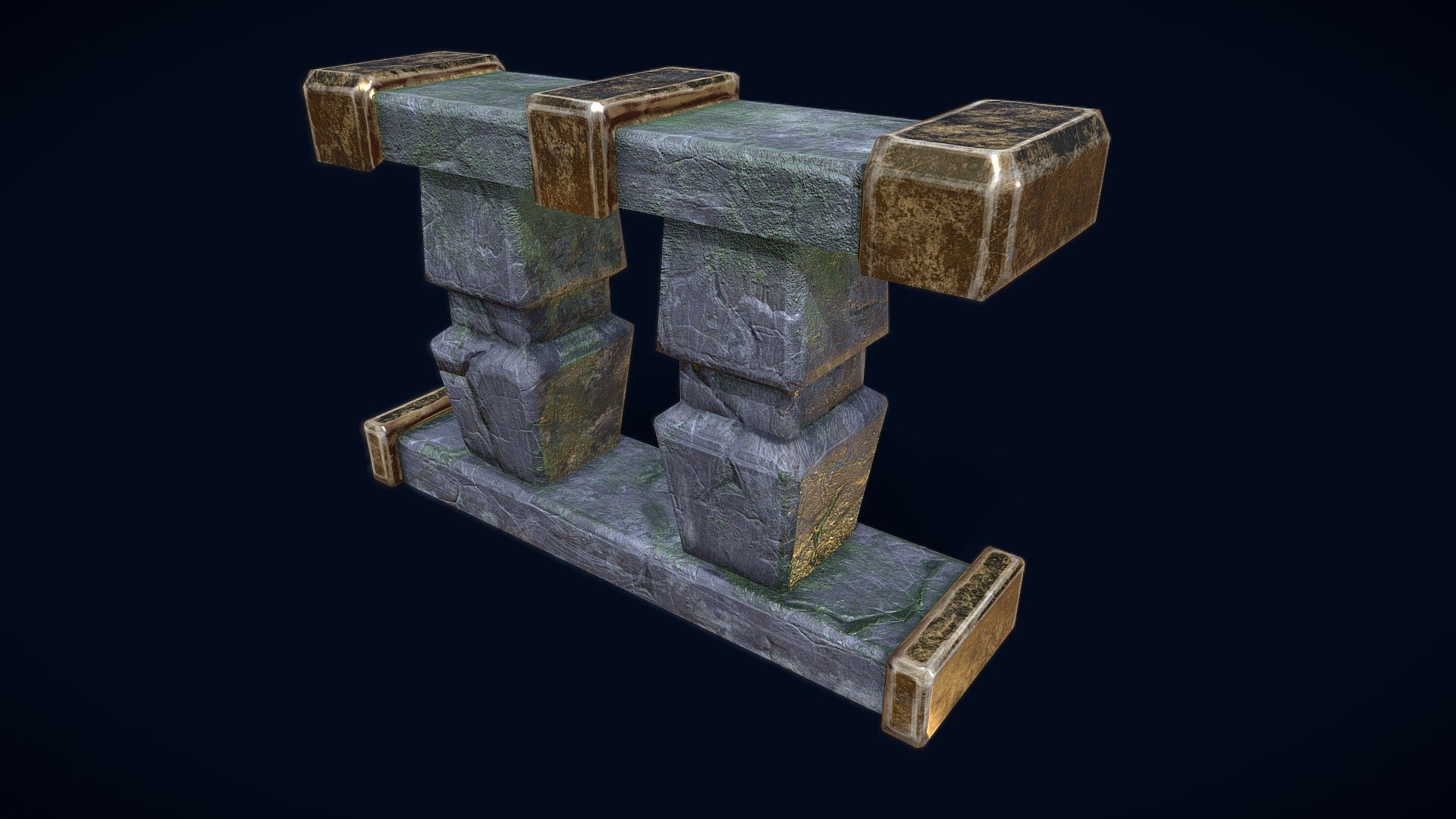 Slate Low Wall - 3D model by Yprasun [e1cd760] - Sketchfab