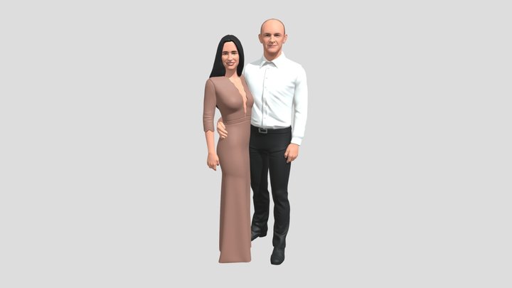 Bride-and-groom 3D models - Sketchfab