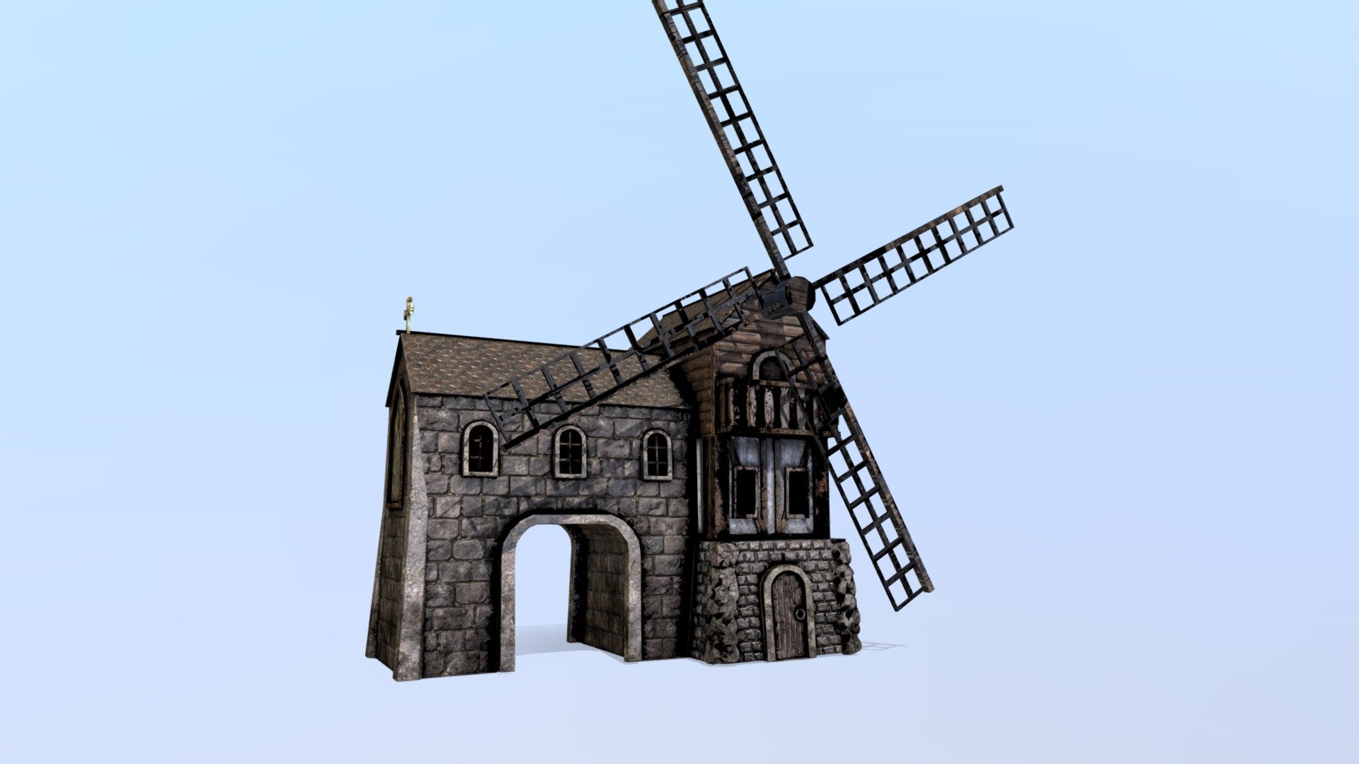 Medieval Mill House - Download Free 3D model by Daan van Leeuwen ...