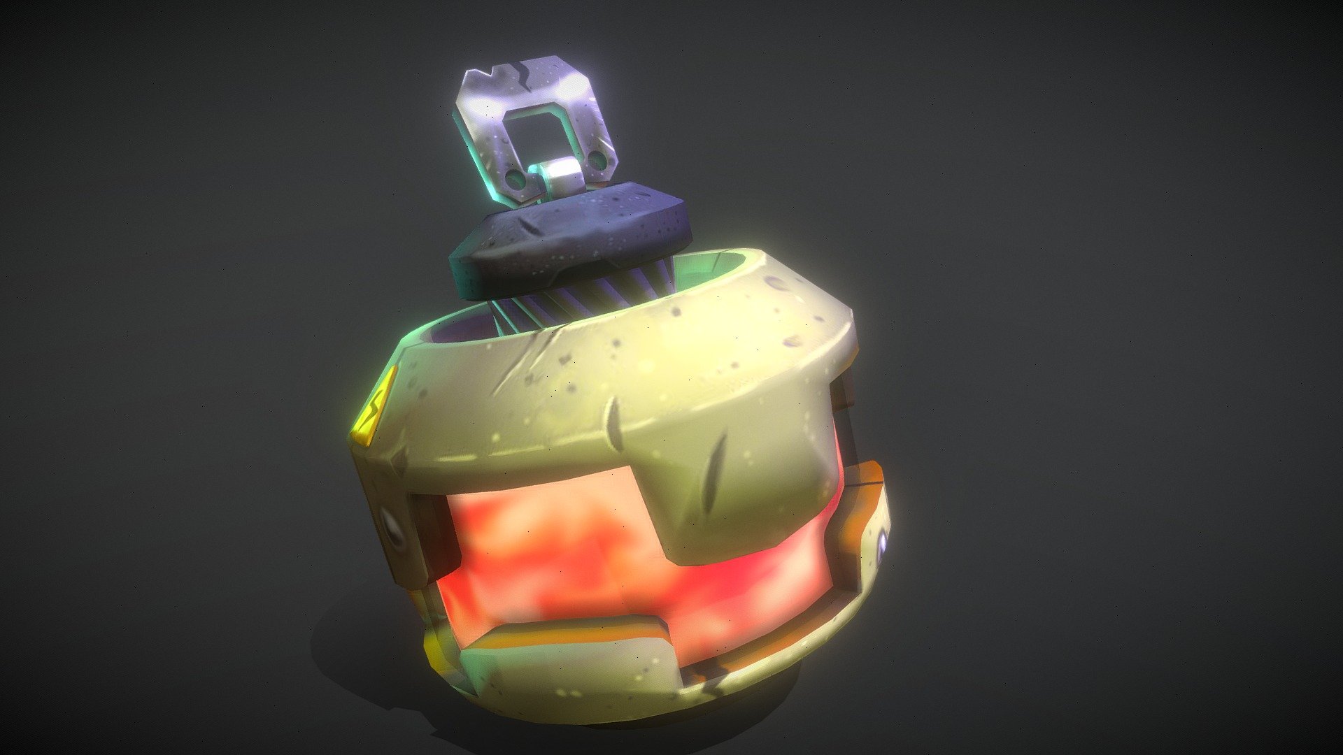 Magma Grenade - 3D model by CalangoTech [e1d4881] - Sketchfab