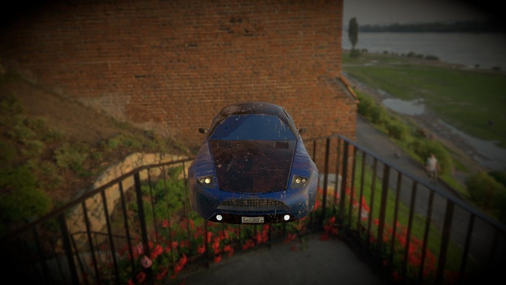Damaged Car - 3D model by narcius09 [e1d7a10] - Sketchfab