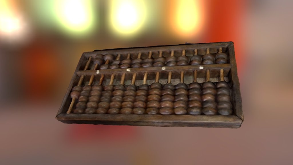 20170311 Old Abacus - 3D model by mike210tw [e1d8f64] - Sketchfab